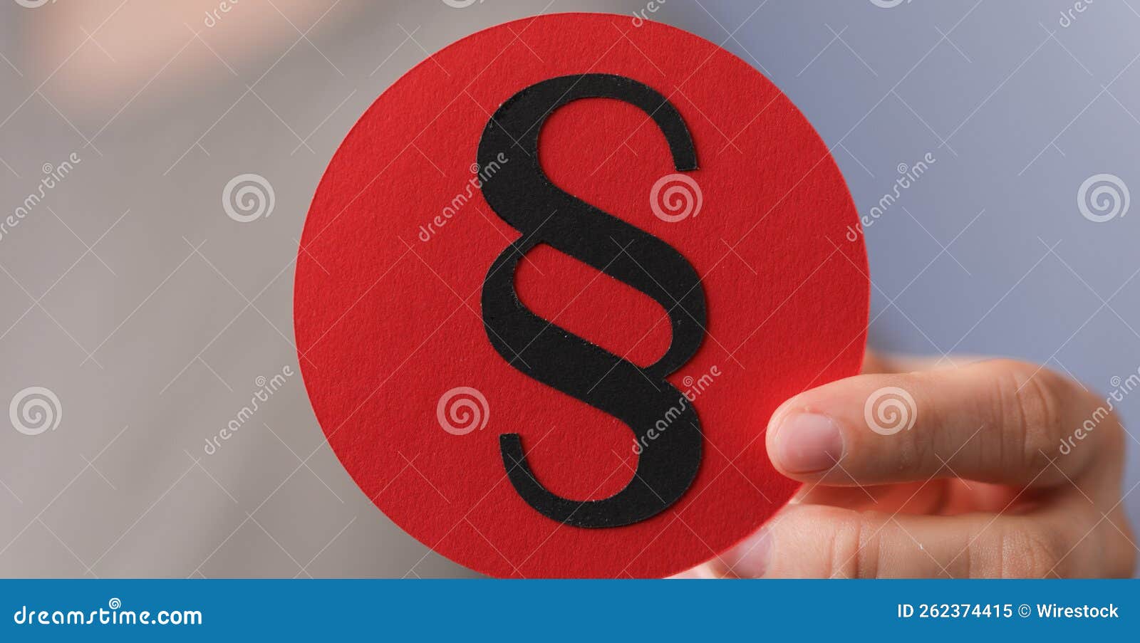 Red Paragraph Law Sign in a Hand Stock Image - Image of business, court ...