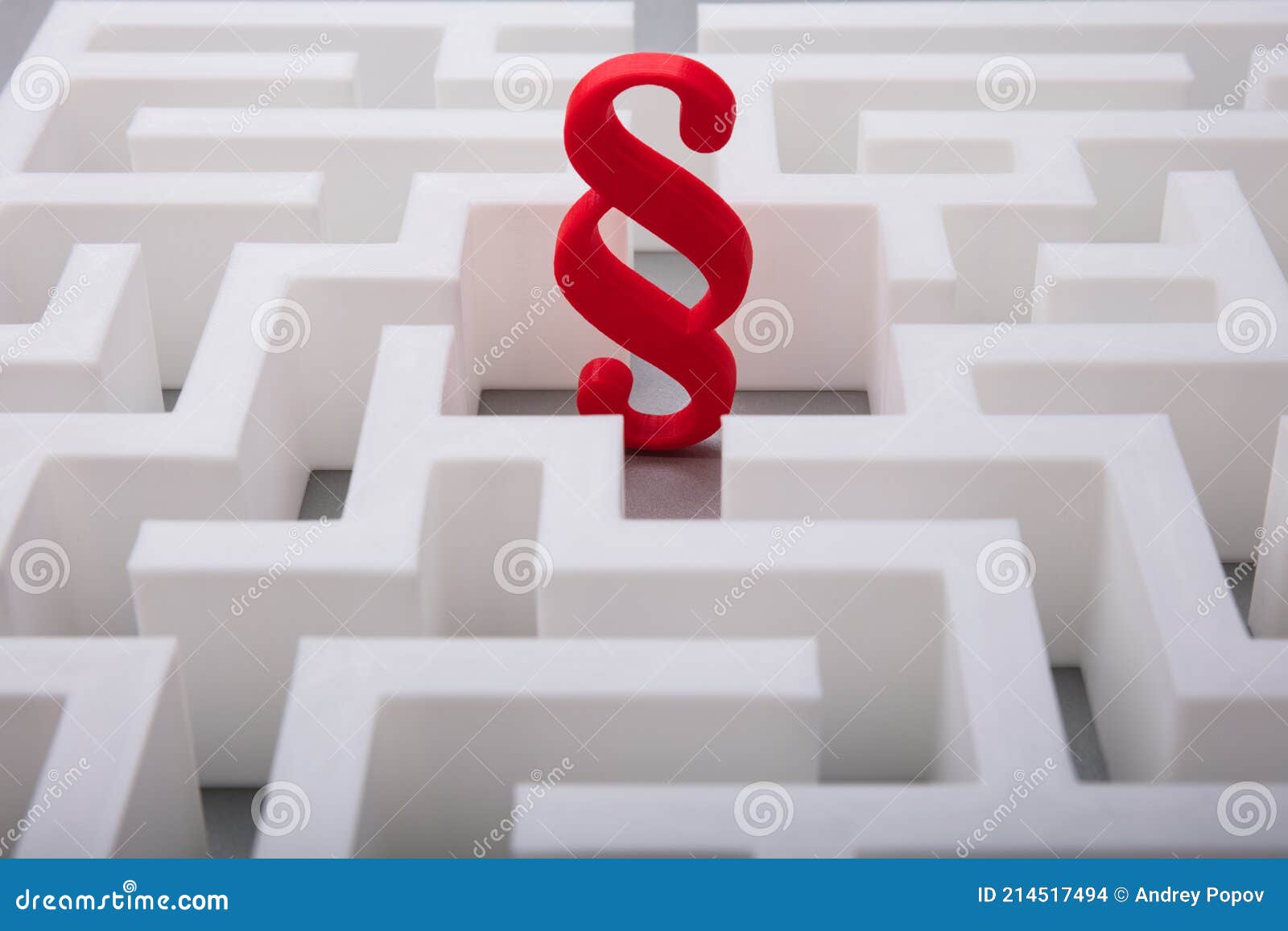 Paragraph Symbol On Blue Block Over The Euro Notes Stock Photography ...