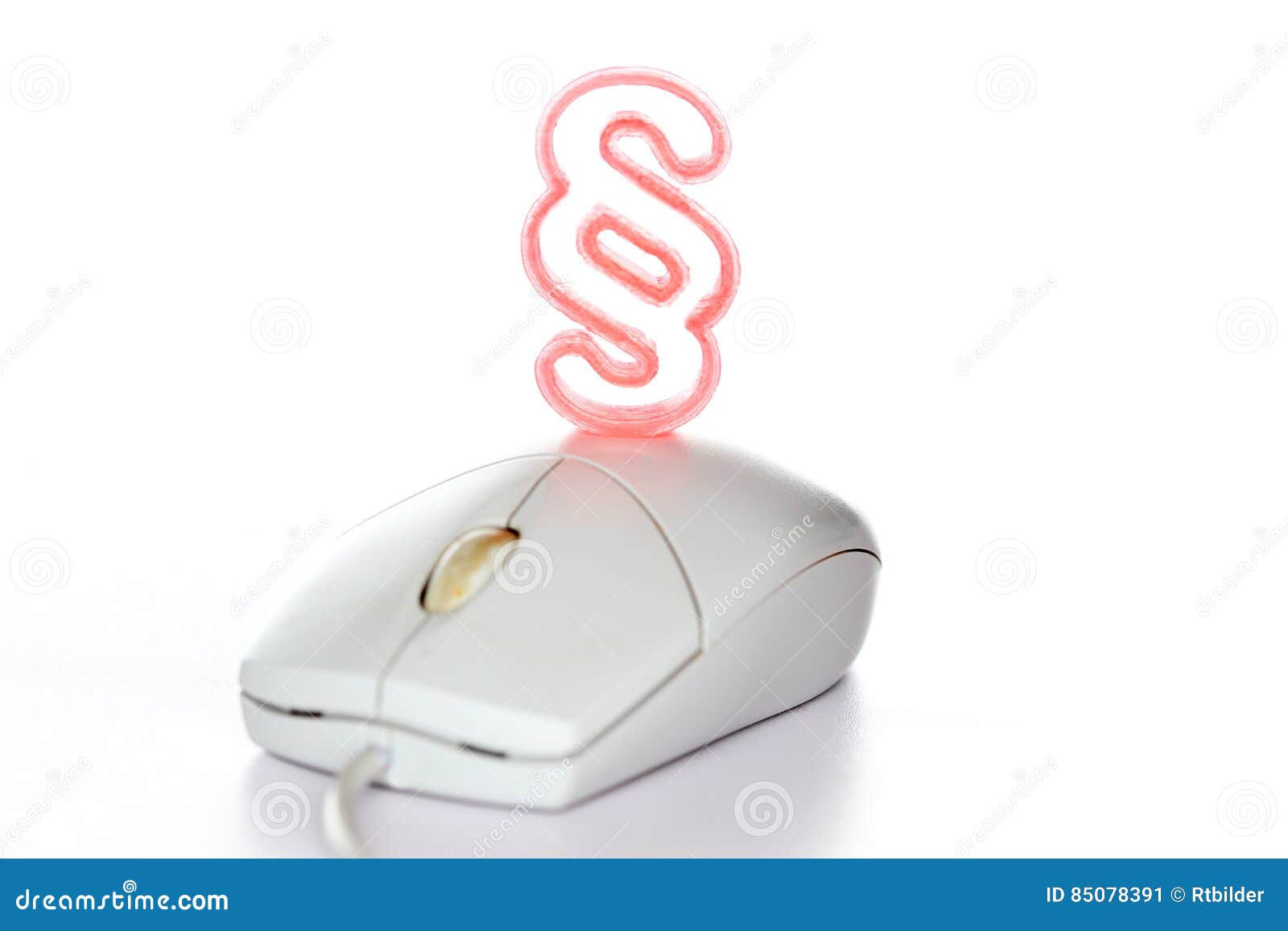 Red Paragraph Symbol on Computer Mouse Stock Image - Image of judge ...