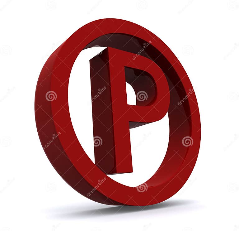 Red parking sign stock illustration. Illustration of parking - 15909825