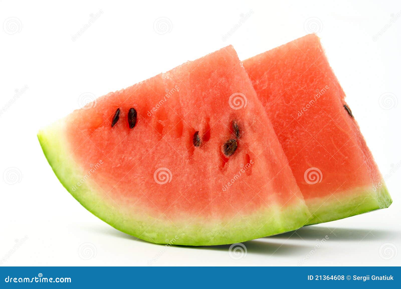 Red Part of Watermelon on White Background Stock Photo - Image of water ...