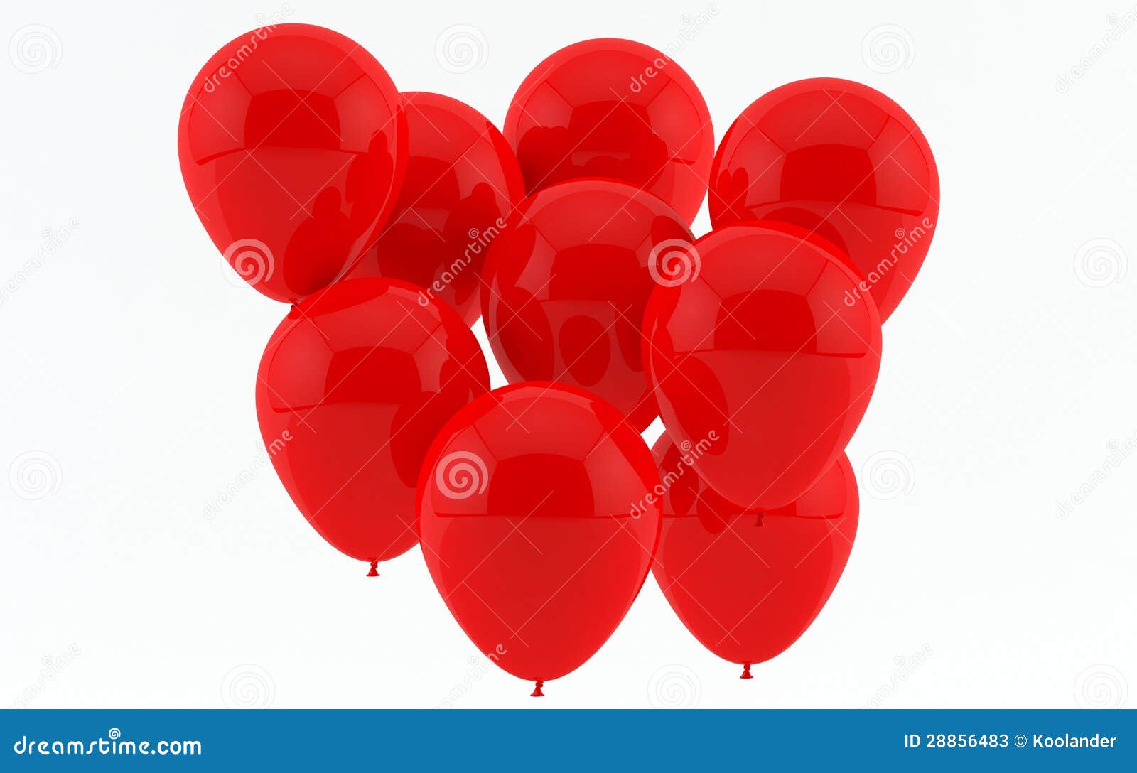 Red party balloons stock illustration. Illustration of group - 28856483