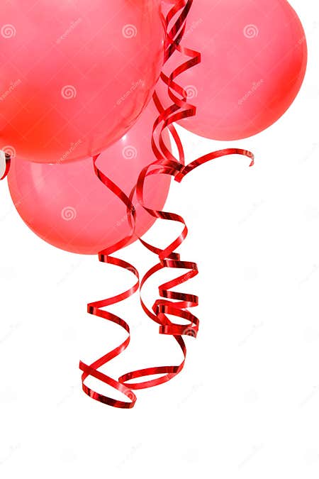 Red party balloons stock photo. Image of beautiful, border - 3734680