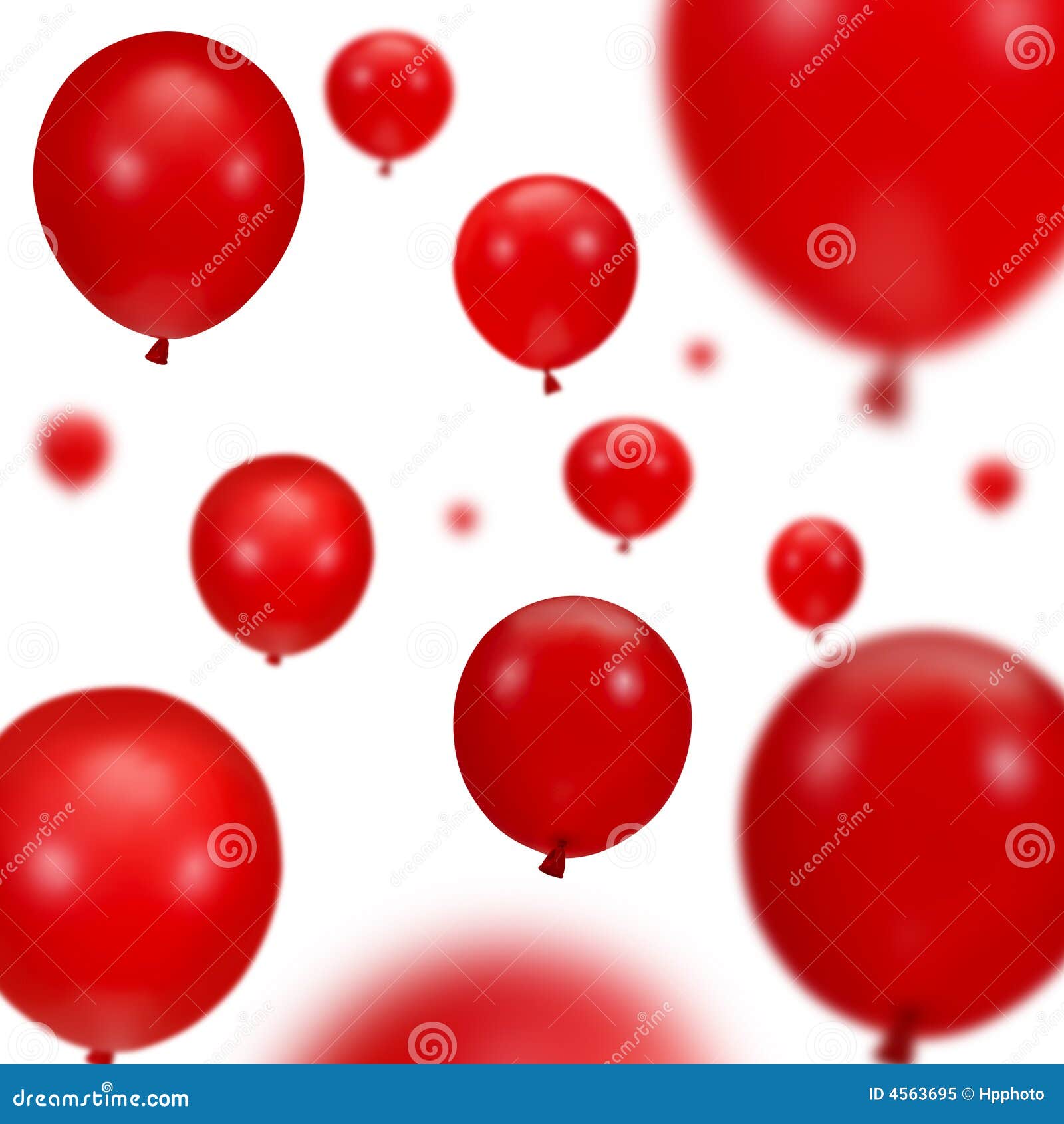 Red party balloons stock image. Image of excitement, cheerful - 4563695