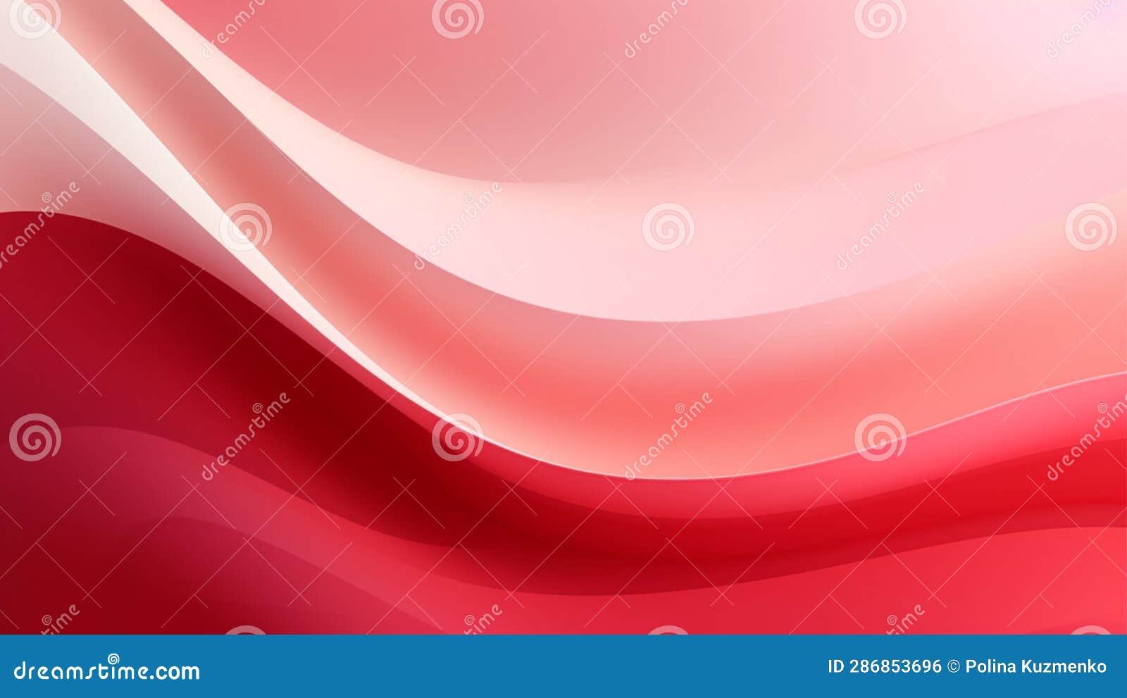 Red Pastel Abstract Background with Smooth Dynamic Waves Stock ...