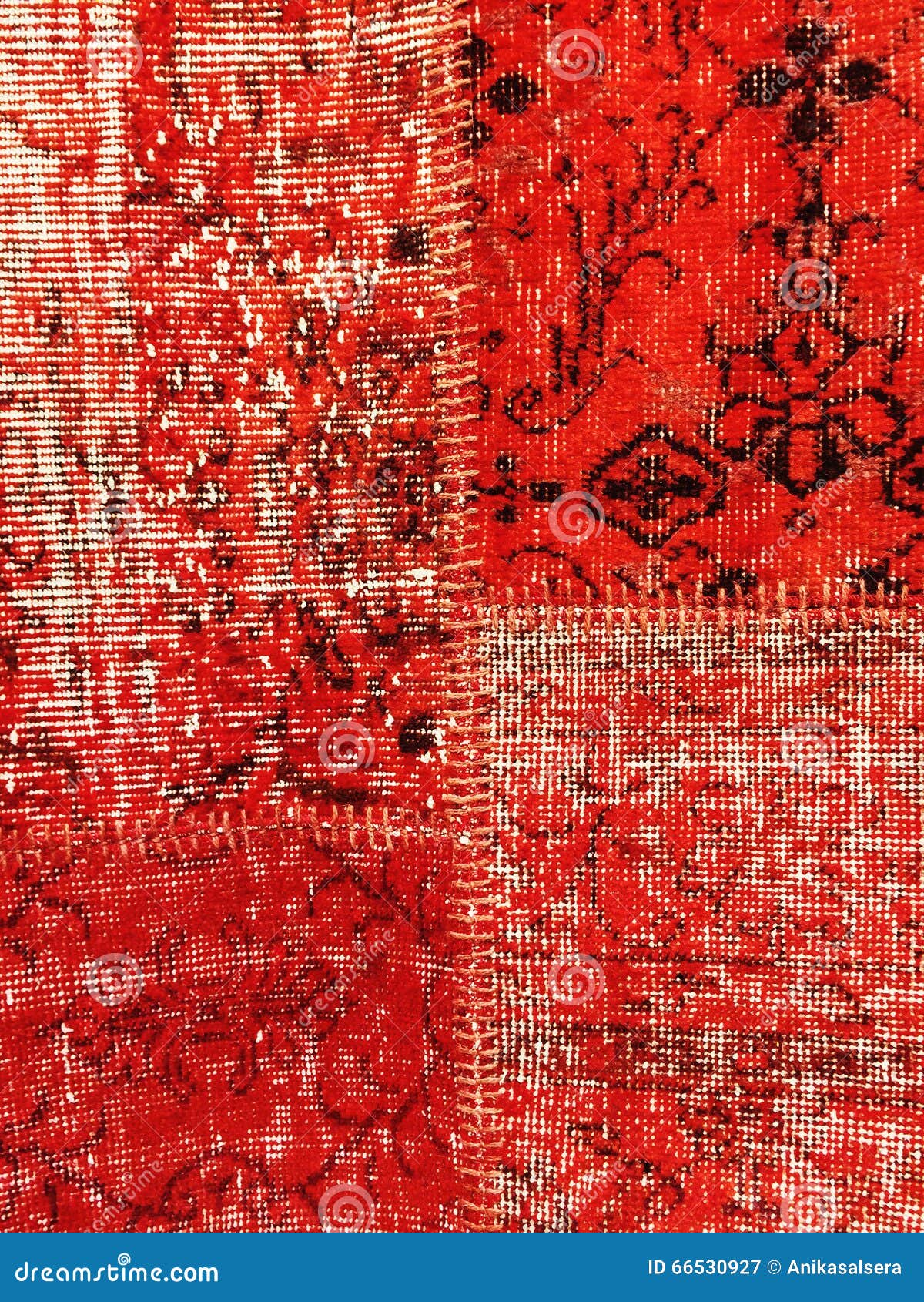 Red patchwork rug stock image. Image of ornamental, vertical - 66530927