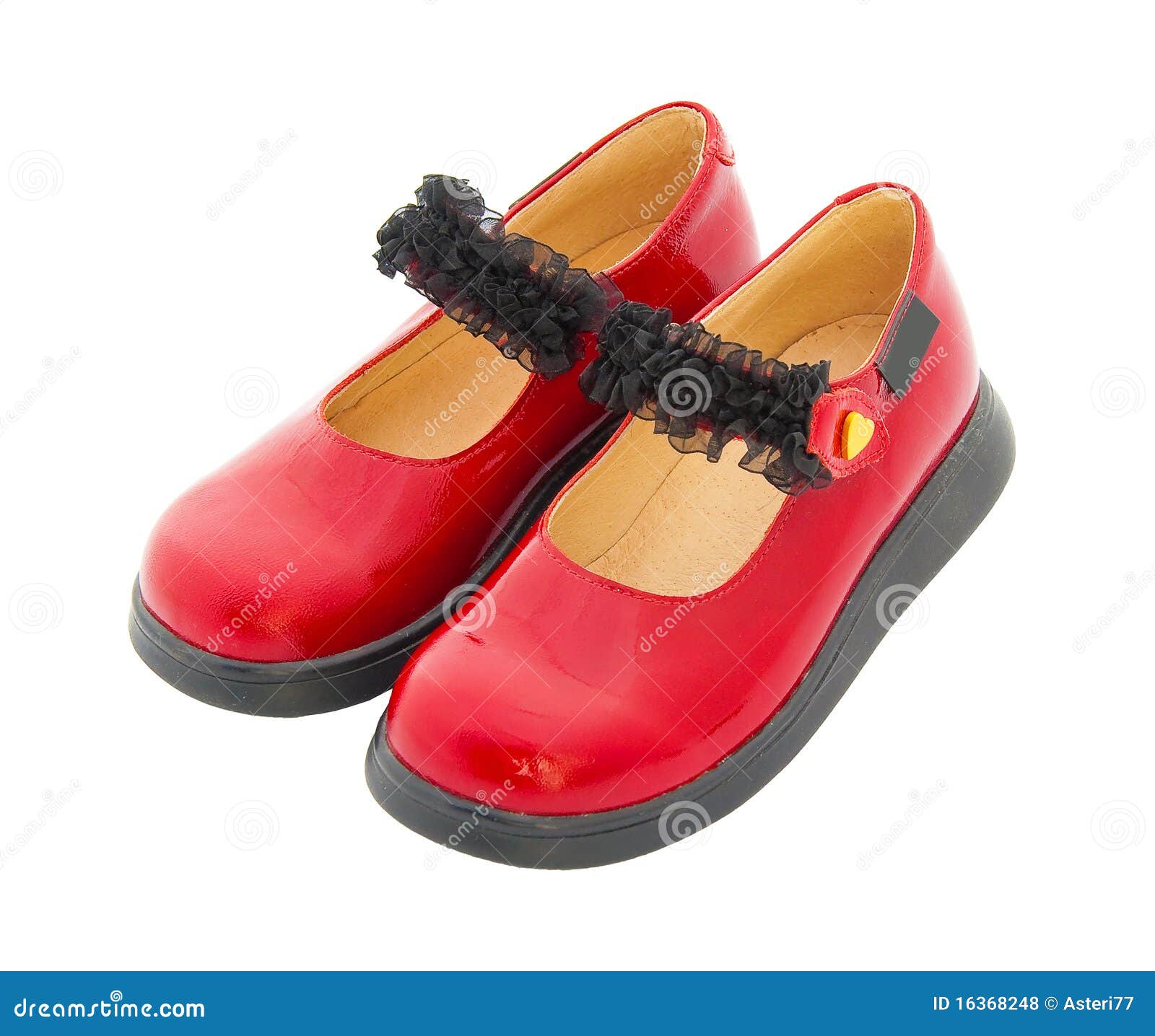 Red Patent Leather Baby Shoes Stock Photo - Image of leather ...