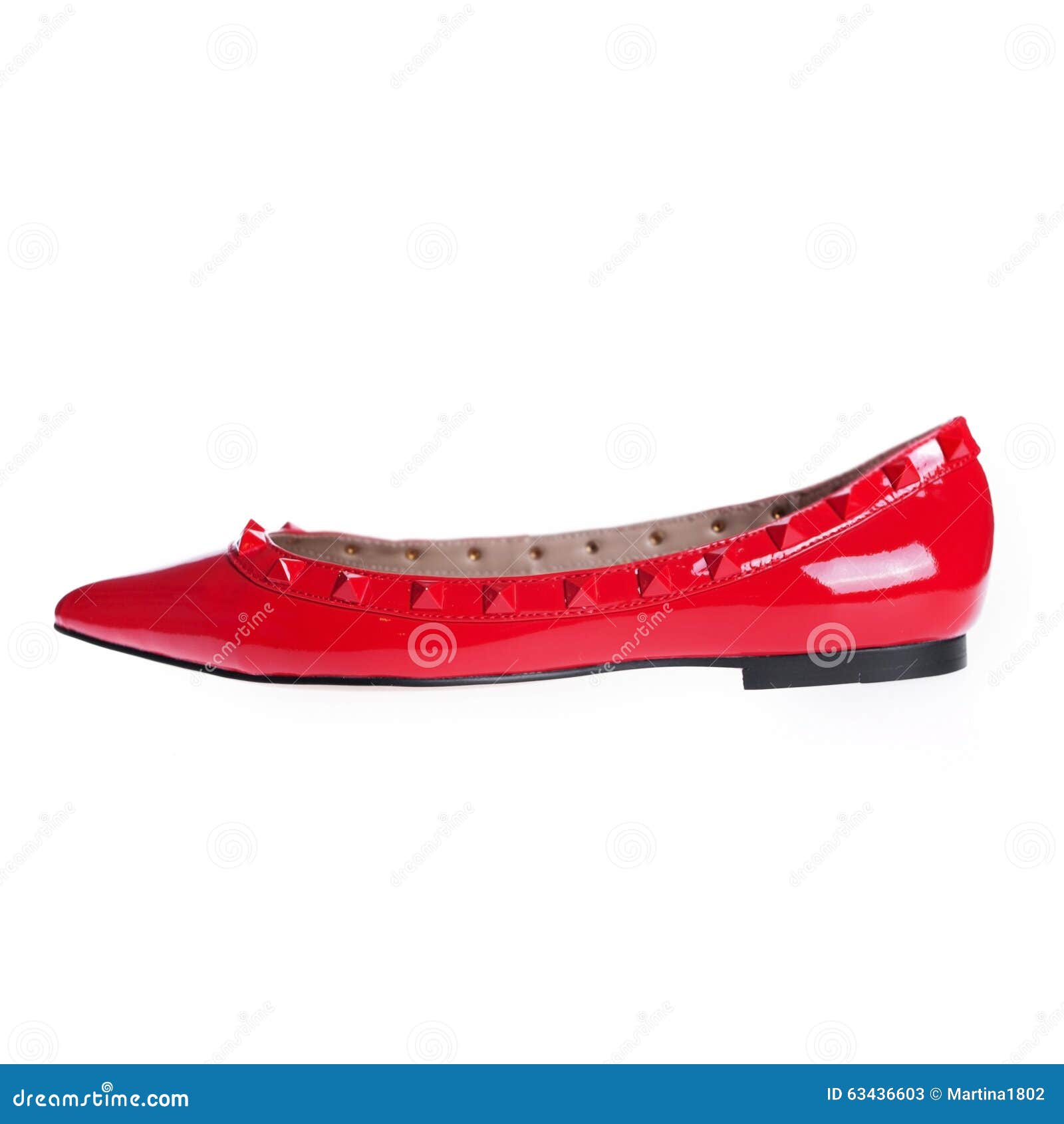 Red patent leather shoes stock image. Image of girls - 63436603