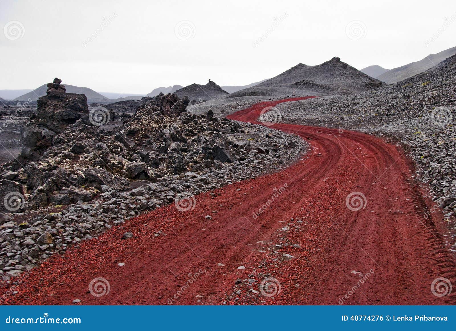 Red path Iceland stock photo. Image of inhospitable, exploration - 40774276