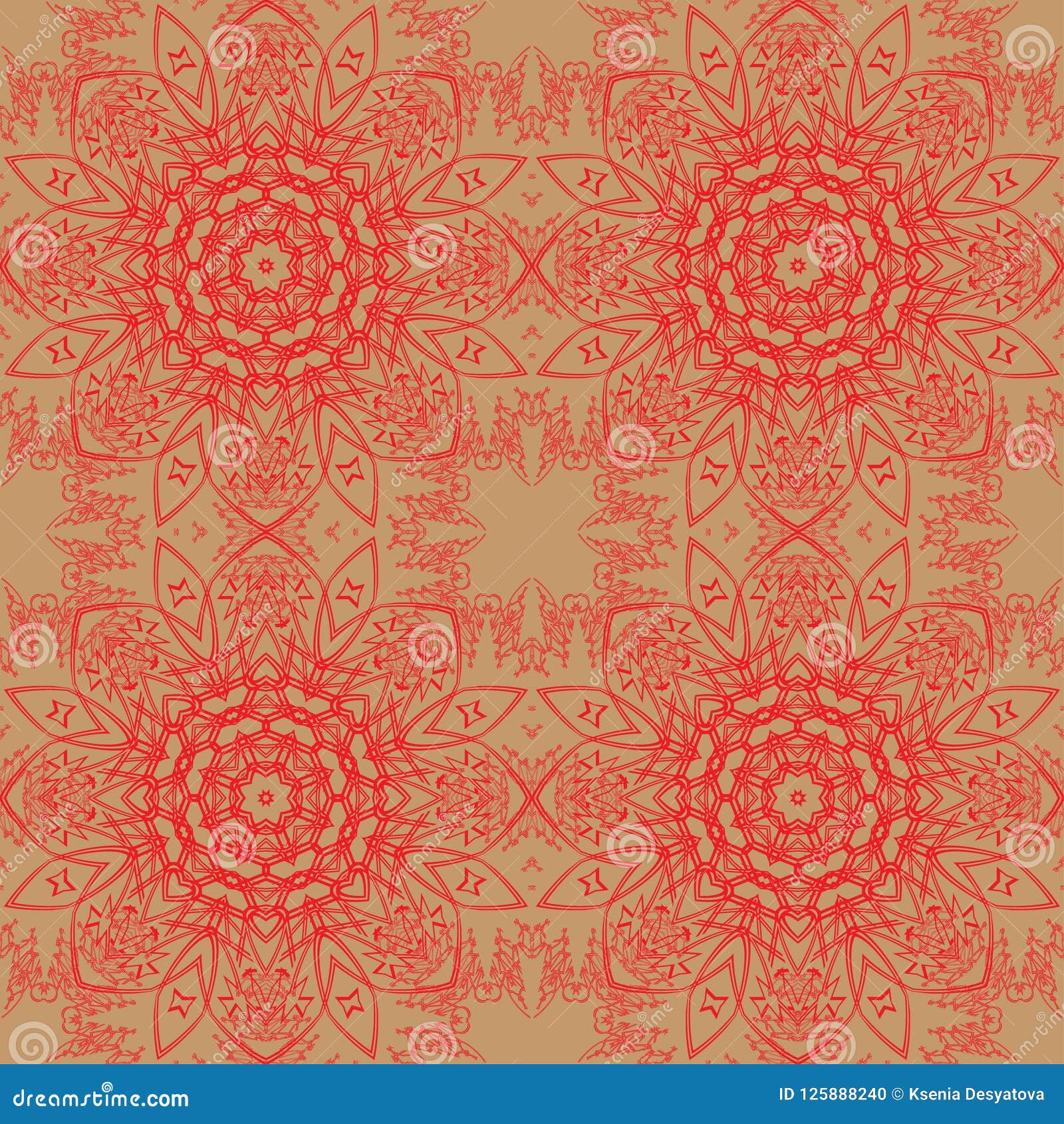 Red lace pattern stock illustration. Illustration of fine - 125888240