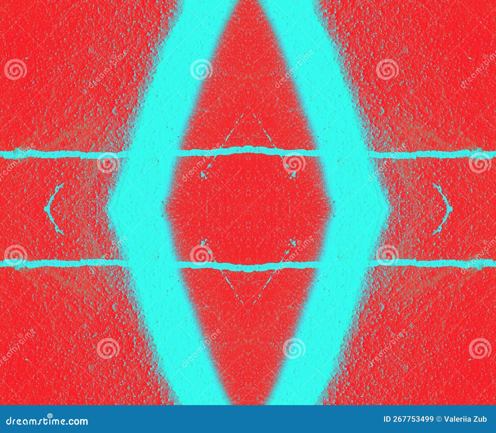 Red Pattern Graffiti on the Wall. Illegally Paintings. Vandalism ...