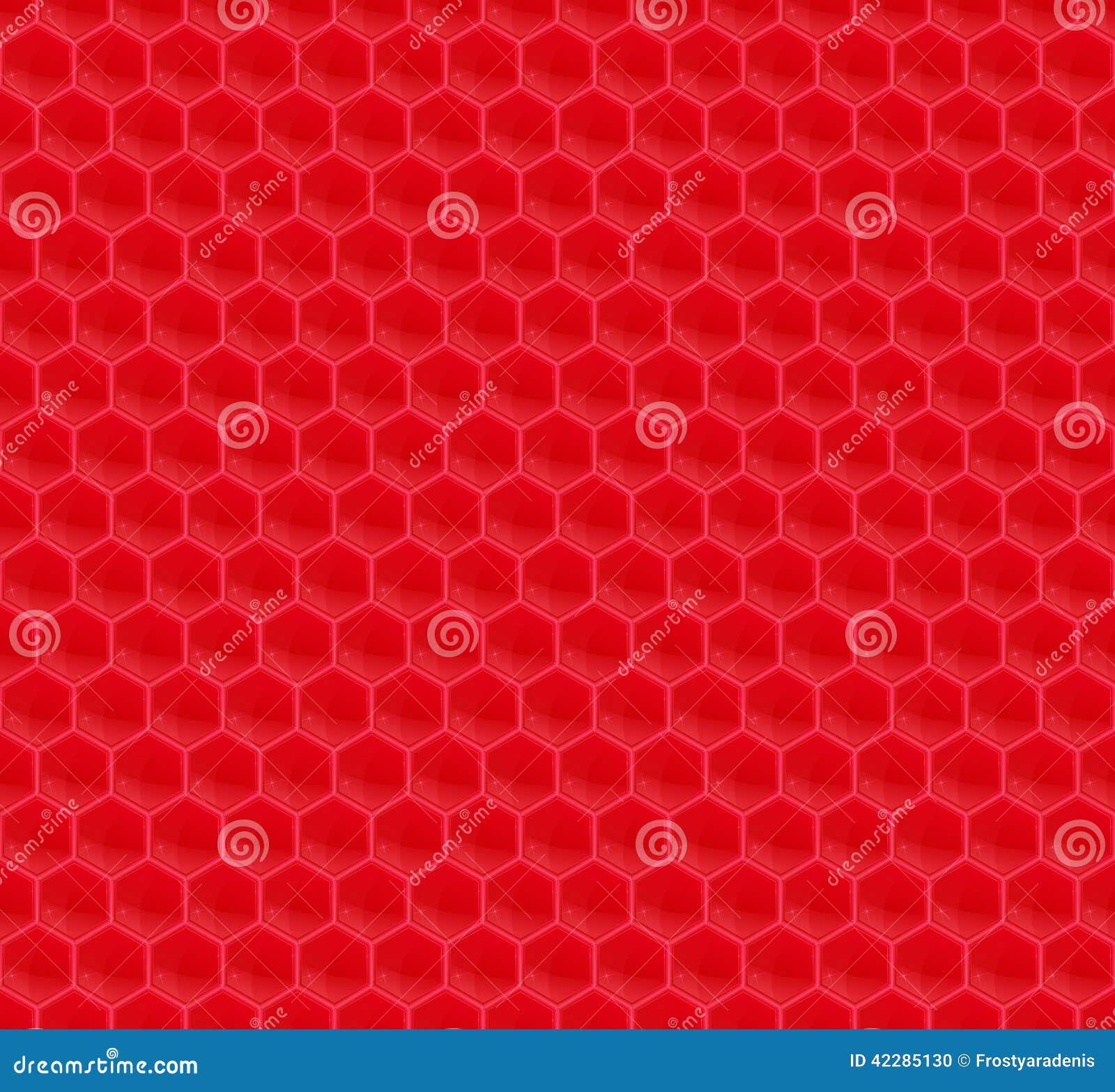 Red Pattern Hexagon Mosaic stock vector. Illustration of graphic - 42285130