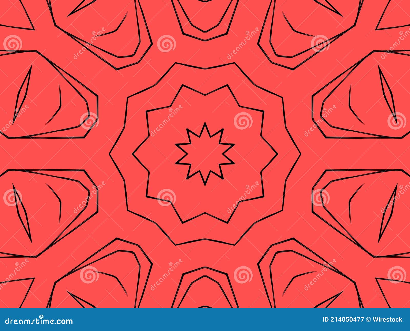 Red pattern illustration. stock illustration. Illustration of ornament ...