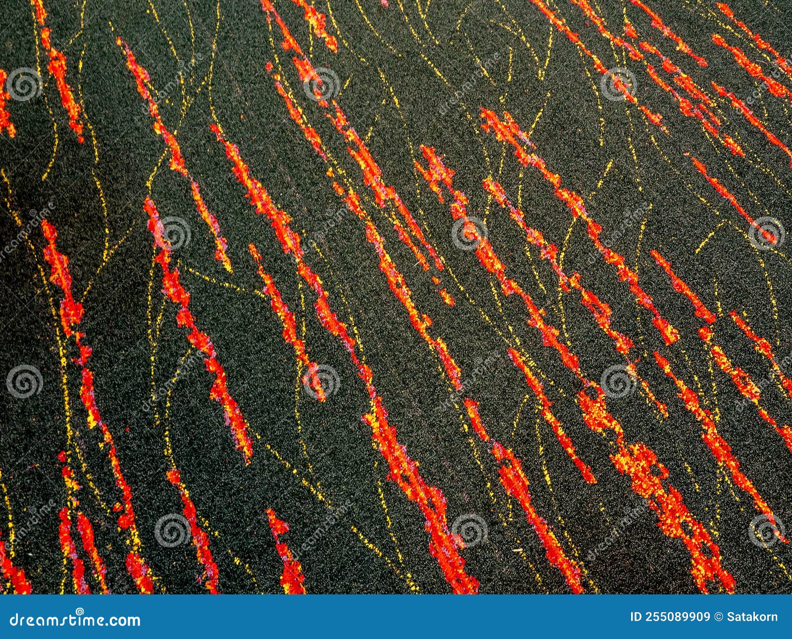 Red Pattern Looked Like a Flame on the Floor Carpet Stock Image - Image ...