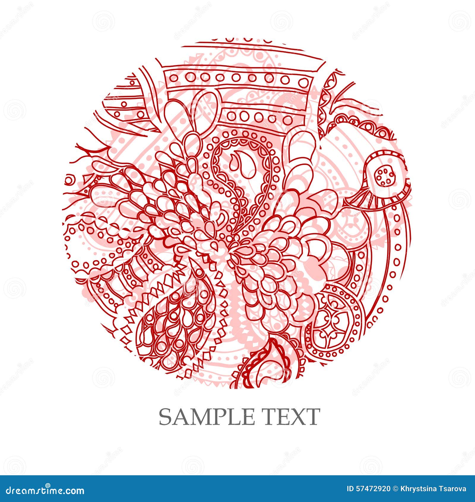 Red pattern stock vector. Illustration of design, backdrop - 57472920