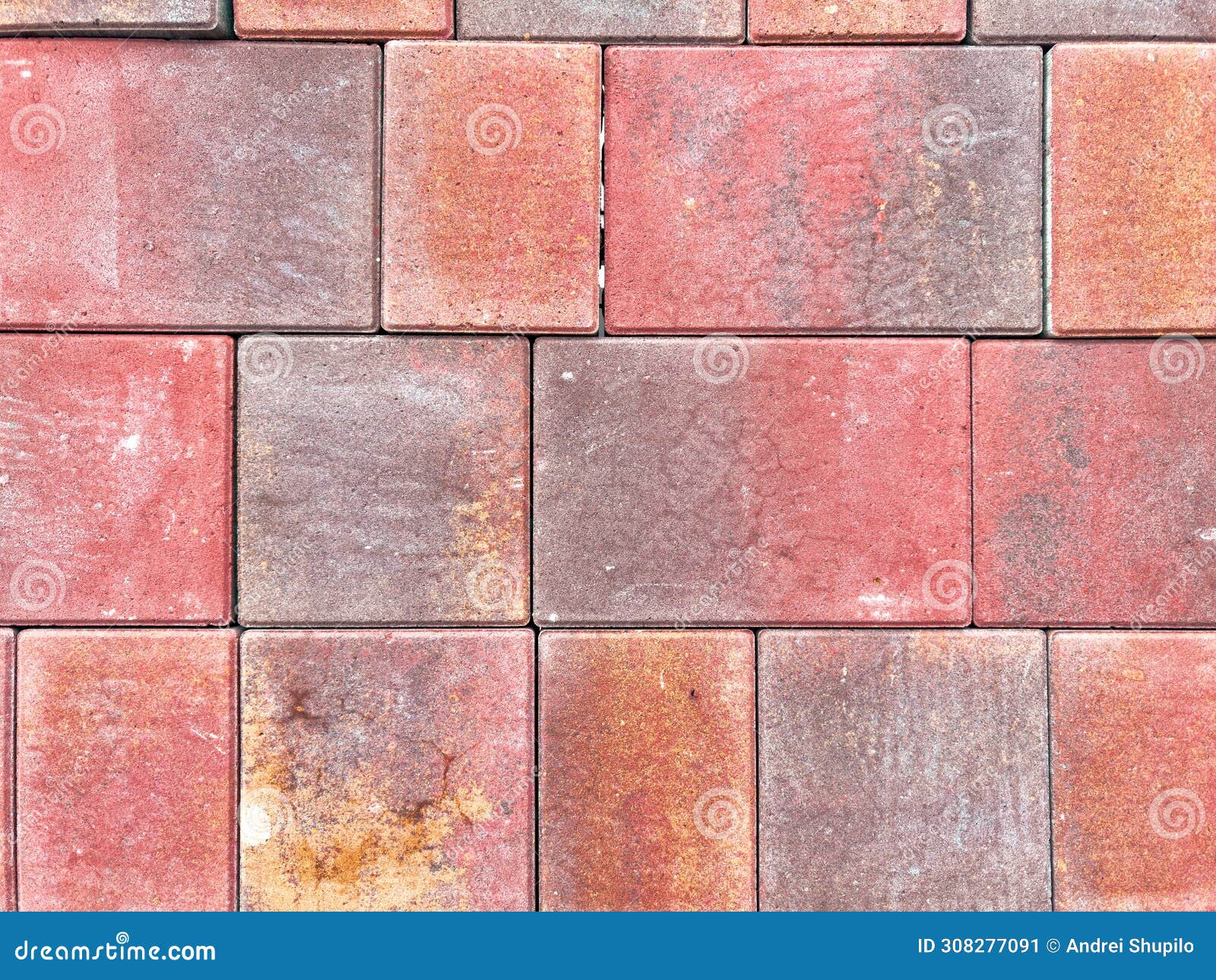 Red Paving Slabs As an Abstract Background. Texture Stock Image - Image ...