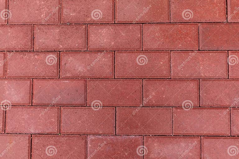 Red Paving Slabs Texture Background Stock Image - Image of path ...