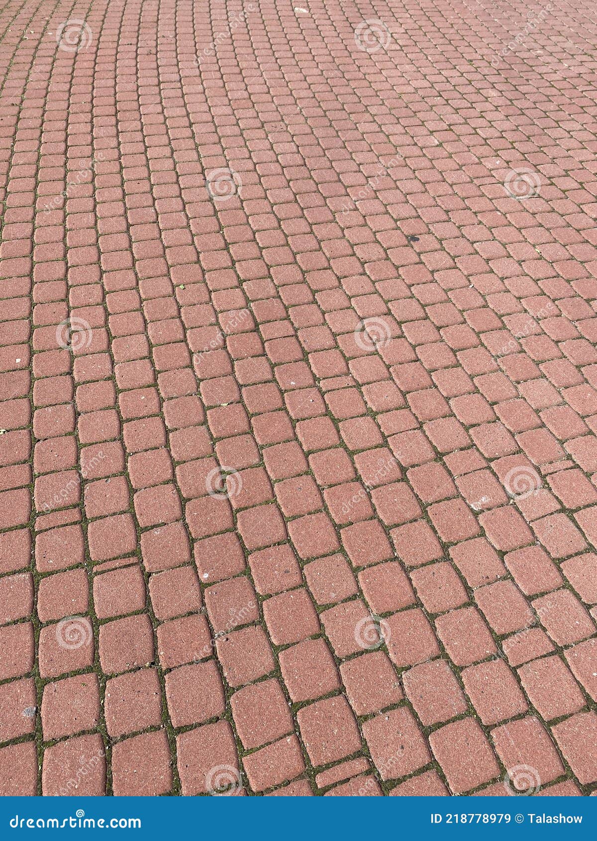 Red Paving Stone on the Road Background Stock Image - Image of ...