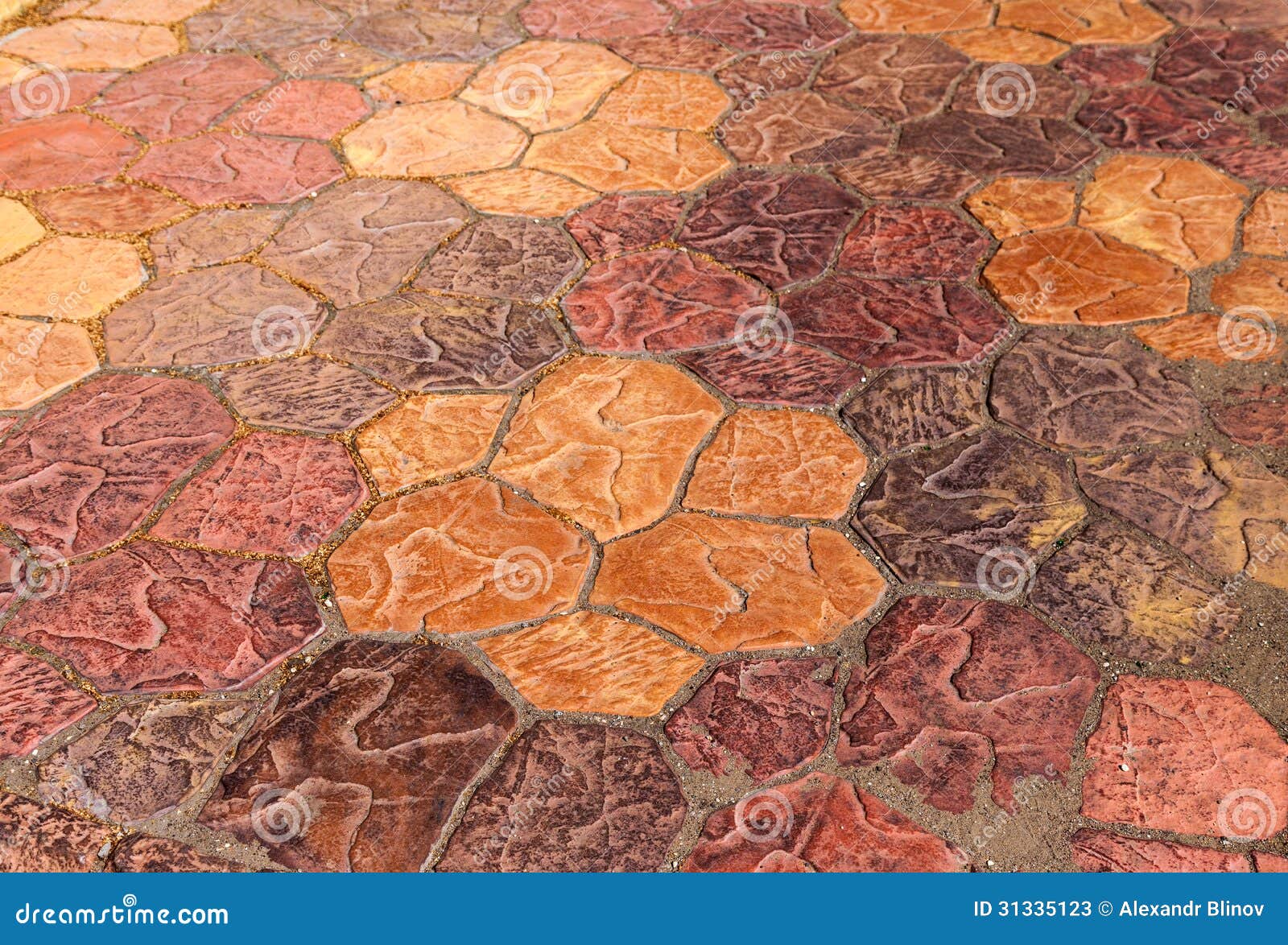 Red paving stones stock image. Image of detail, dirty - 31335123