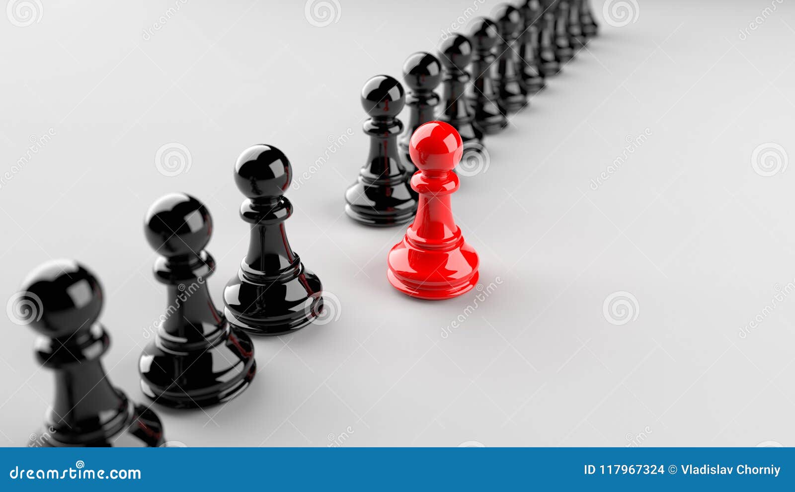 Red pawn of chess stock illustration. Illustration of rendering - 117967324