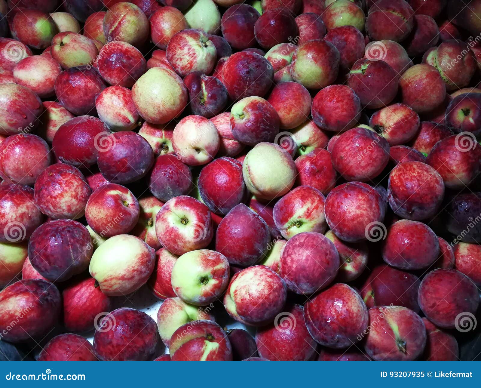 Red peaches stock image. Image of diet, donut, flat, dinner - 93207935