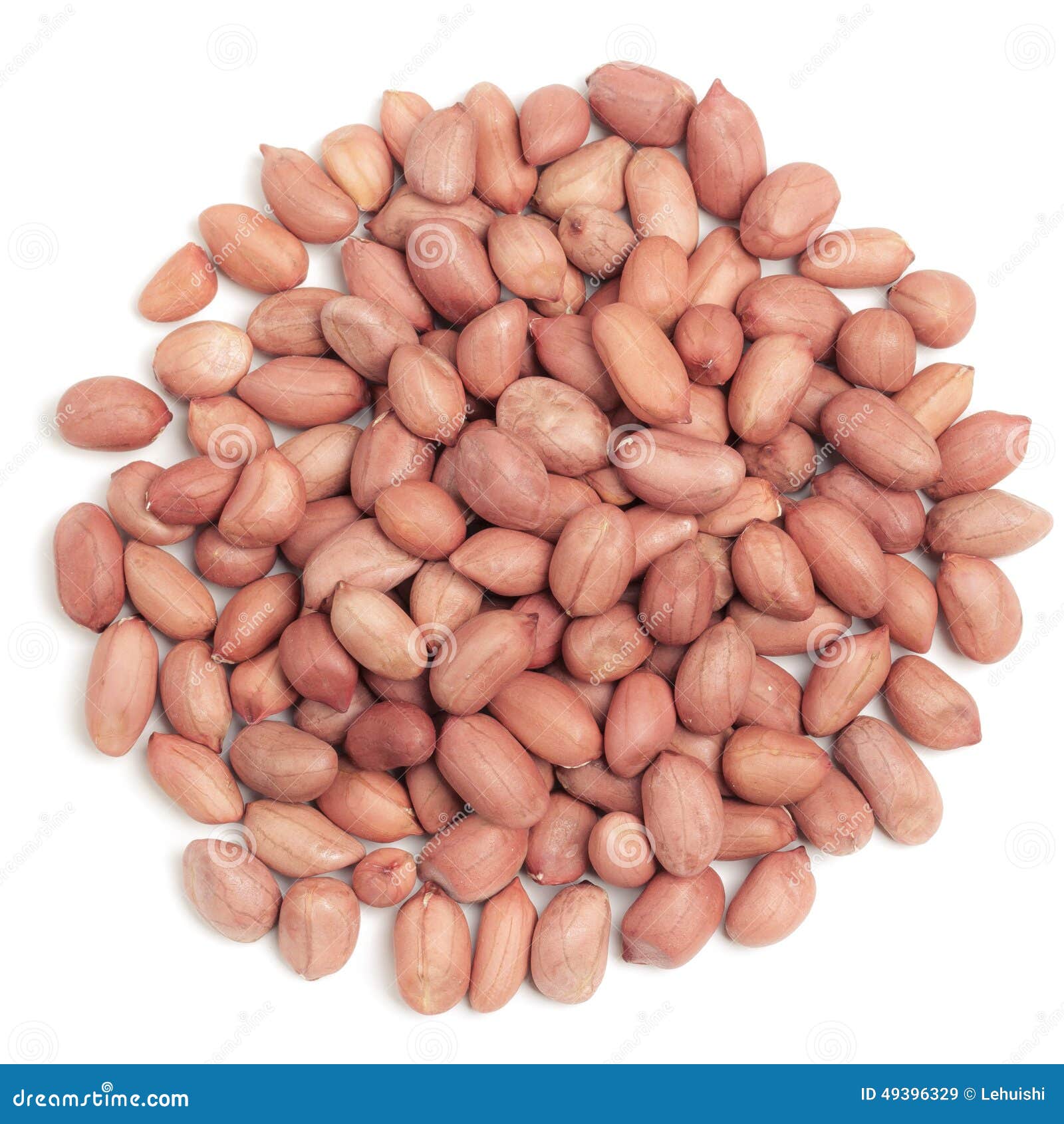 Red Peanut on White by Top View Stock Image - Image of nature, heap ...
