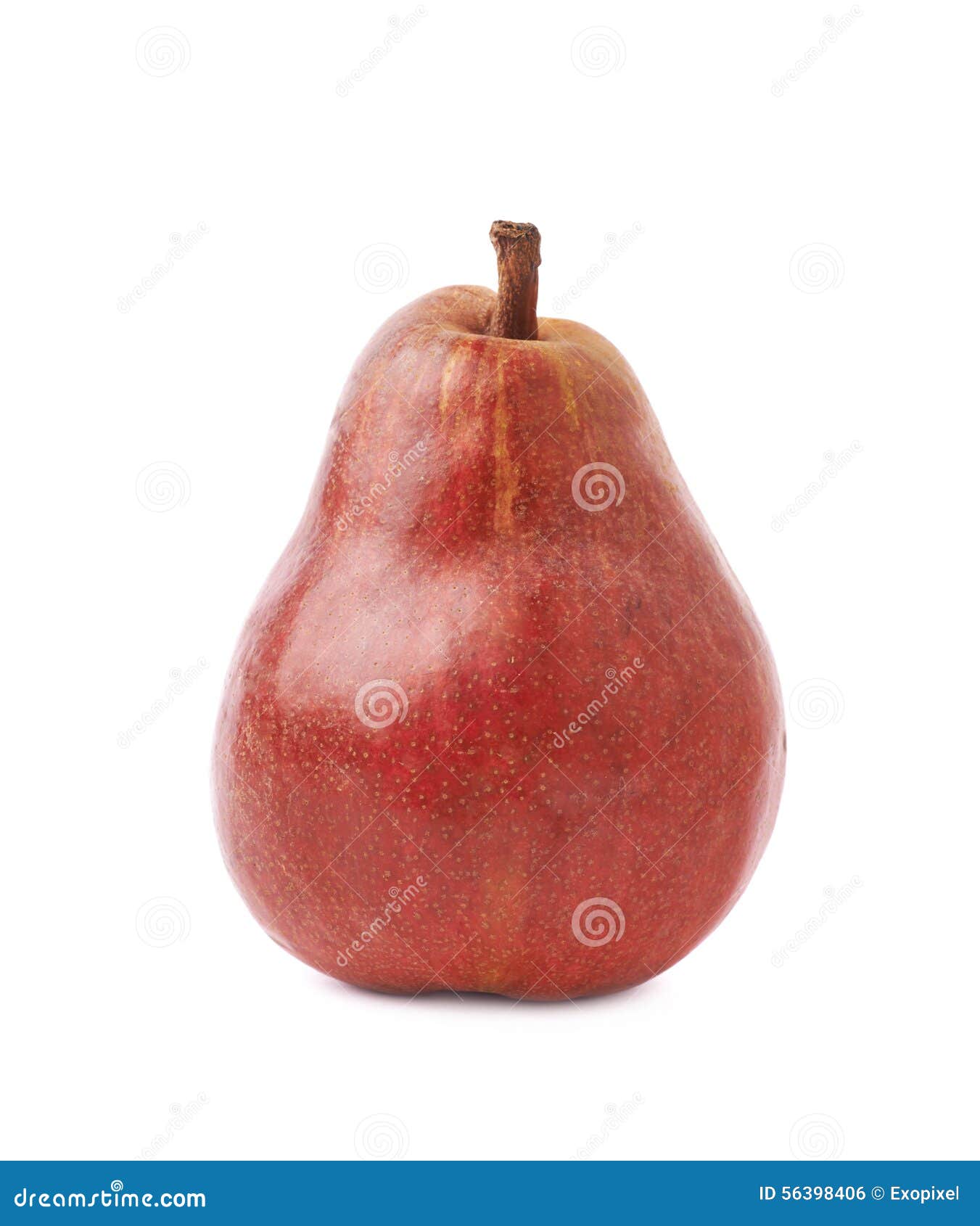 Red pear fruit isolated stock photo. Image of dessert - 56398406