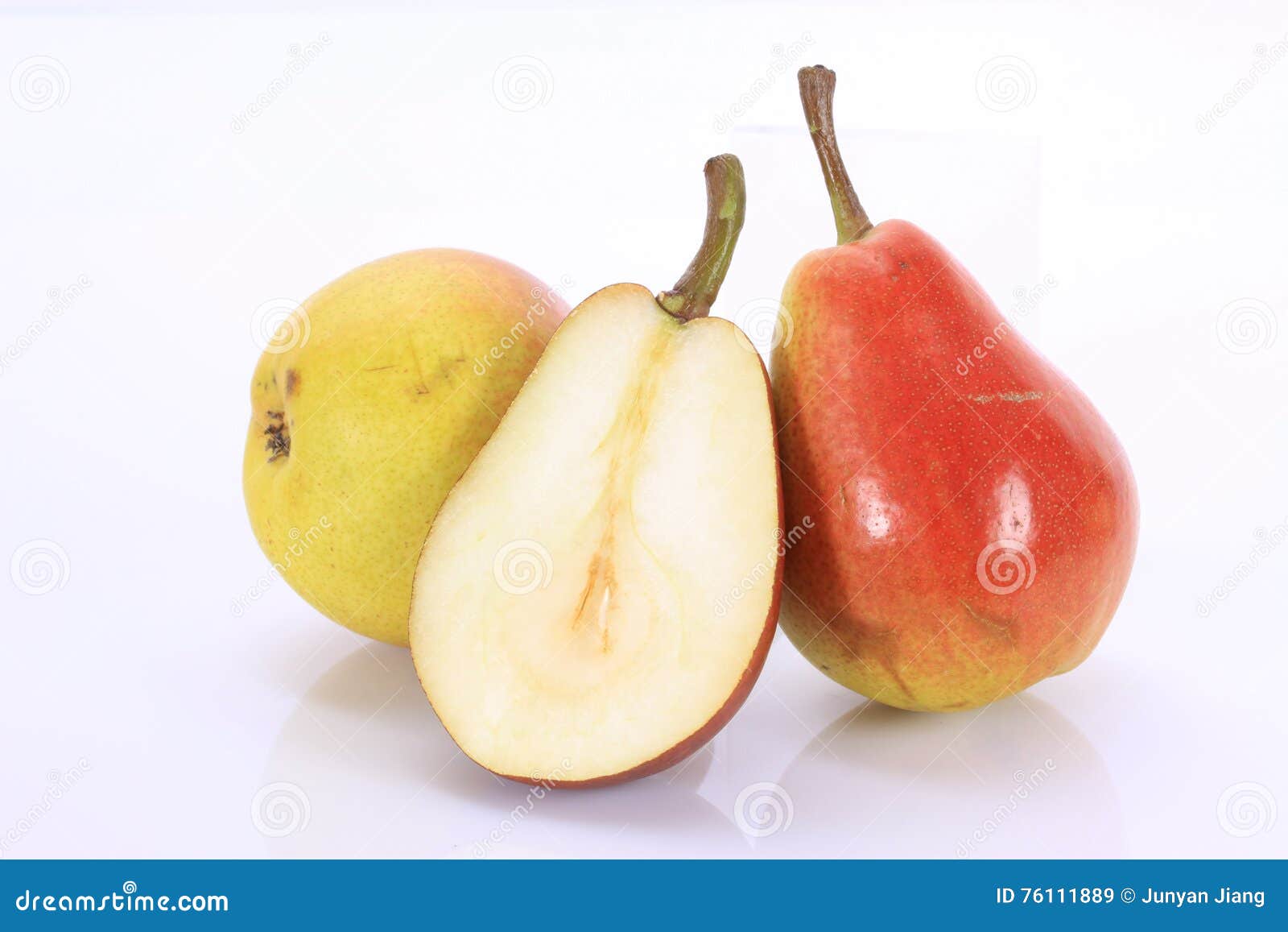 Red pear stock image. Image of object, bright, ripe, color - 76111889