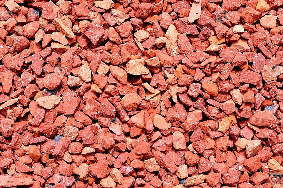 Red pebbles texture stock photo. Image of garden, background - 31350550