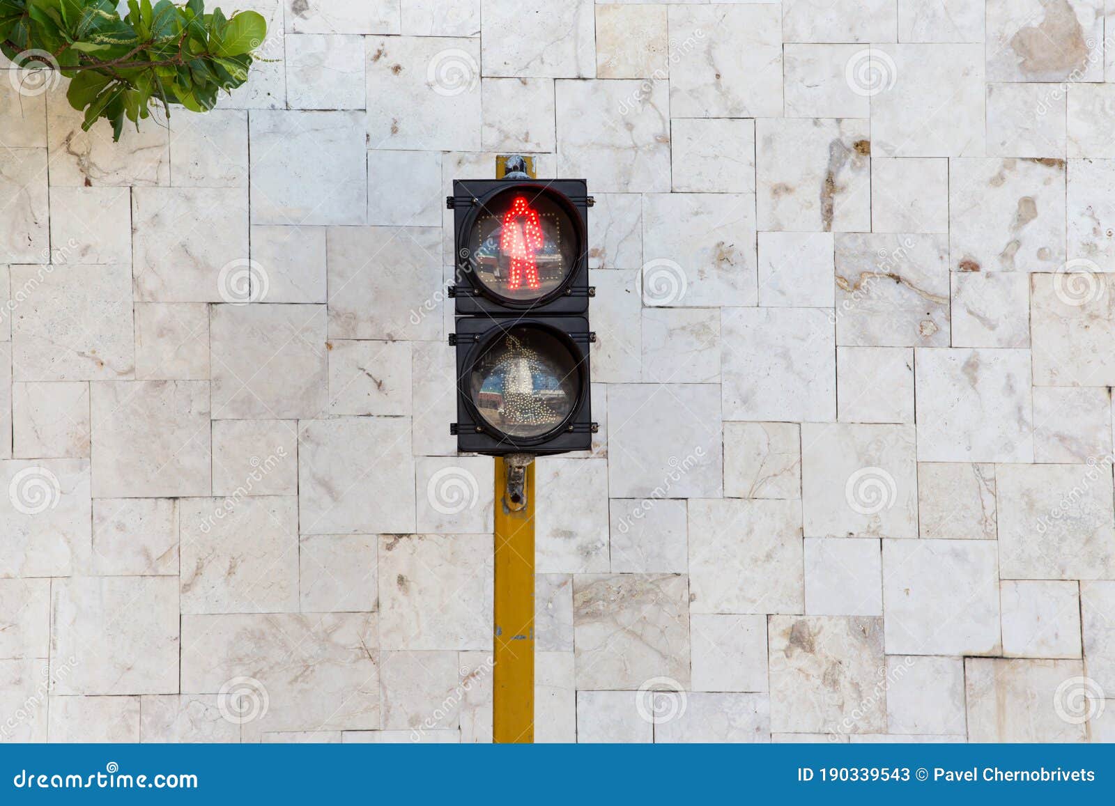 Red Pedestrian Traffic Light Stock Image - Image of city, pedestrian ...