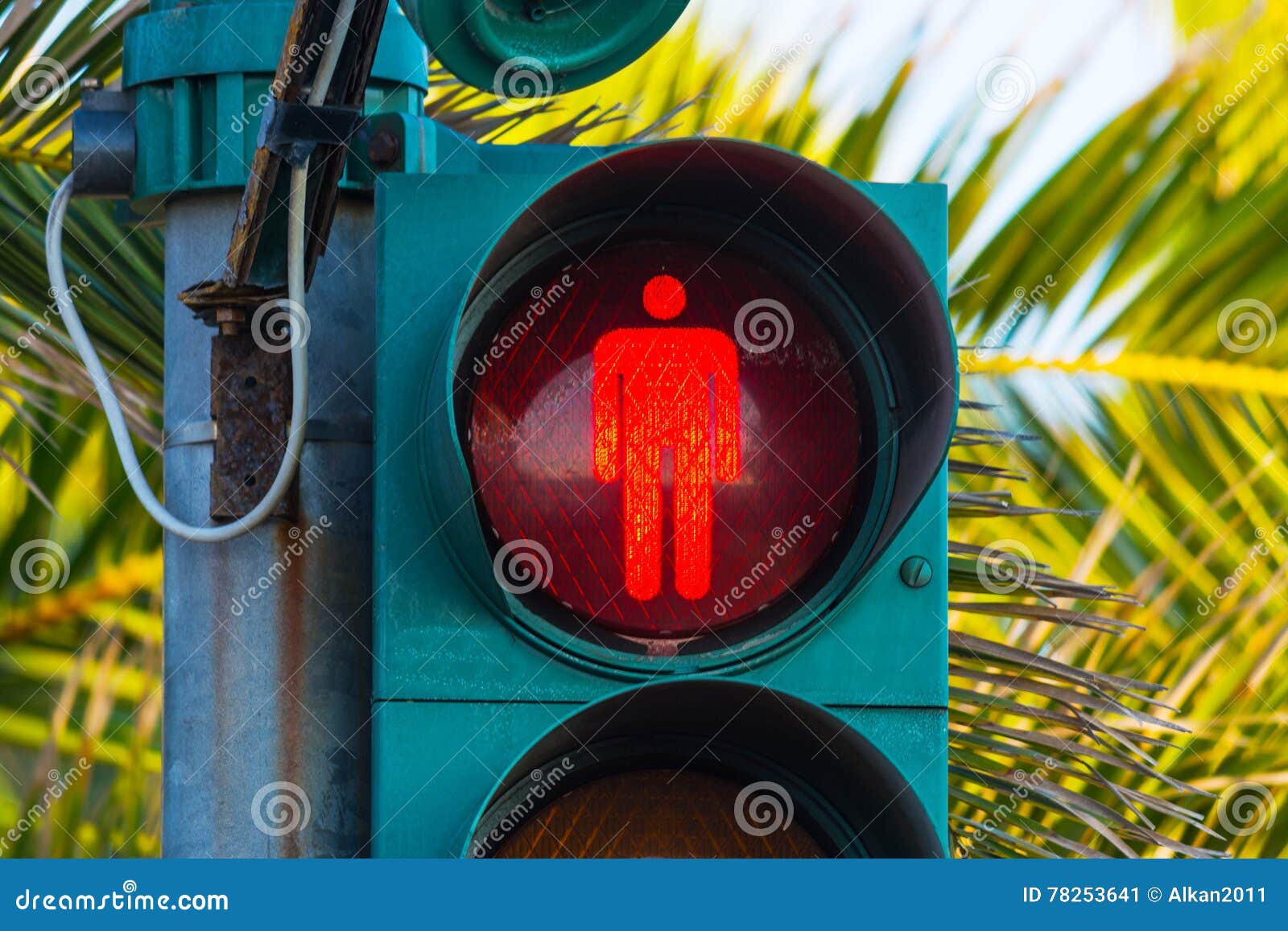 Red Pedestrian Traffic Light Stock Image - Image of people, stoplight ...