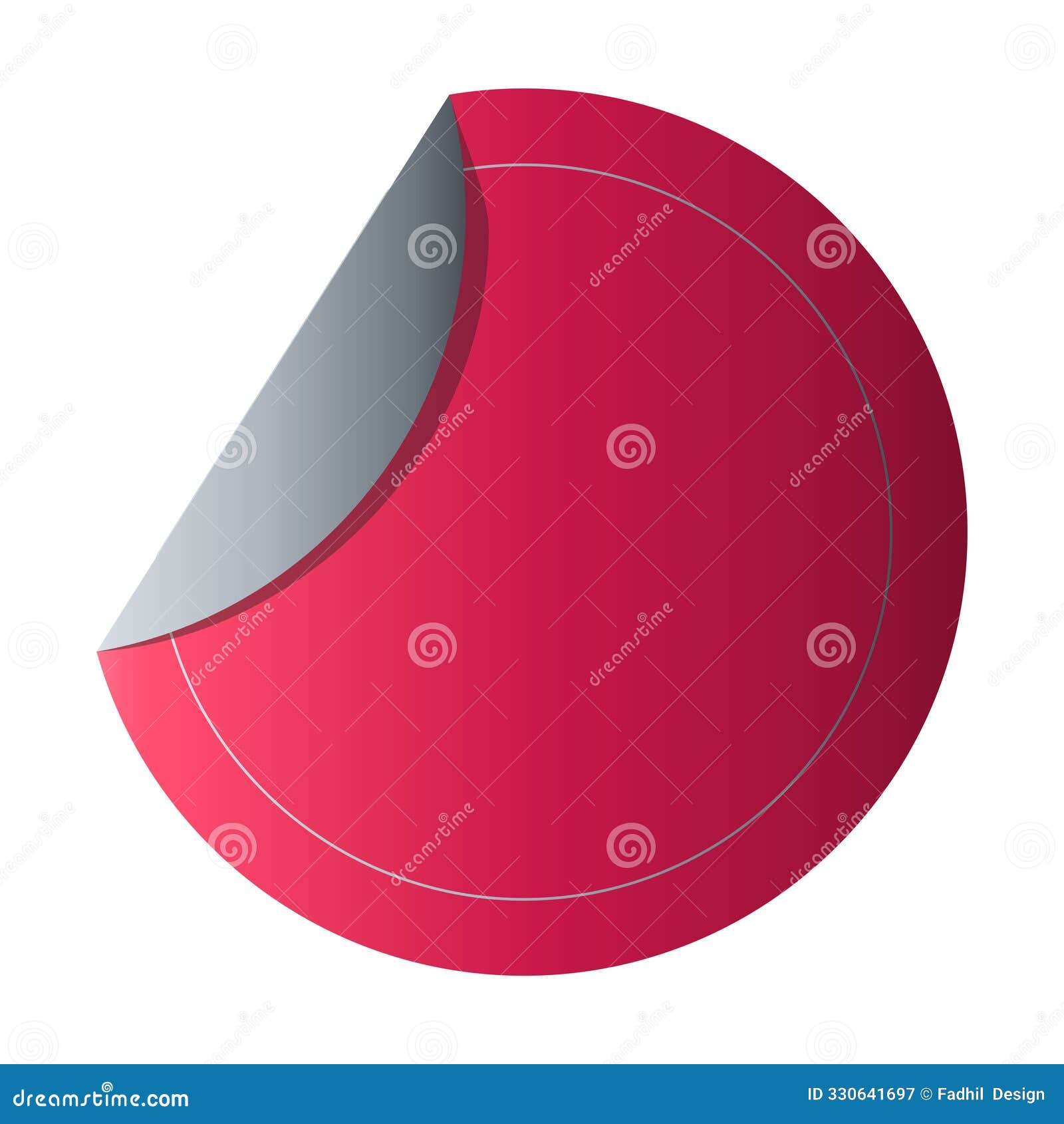 Peeling Label Sticker Isolated on White Background. Realistic Paper ...