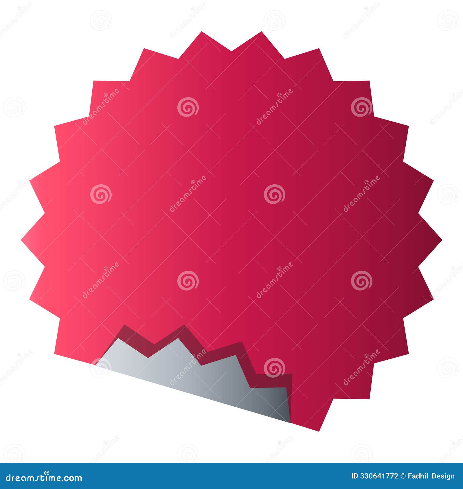 Peeling Label Sticker Isolated on White Background. Realistic Paper ...