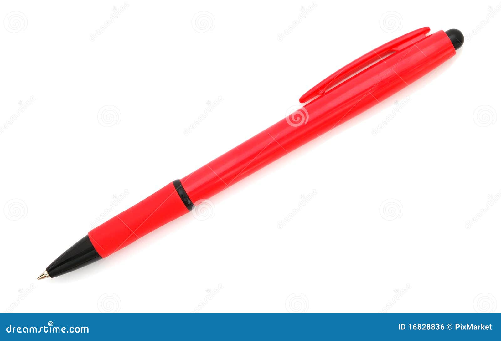Red pen stock photo. Image of classic, isolated, object - 16828836