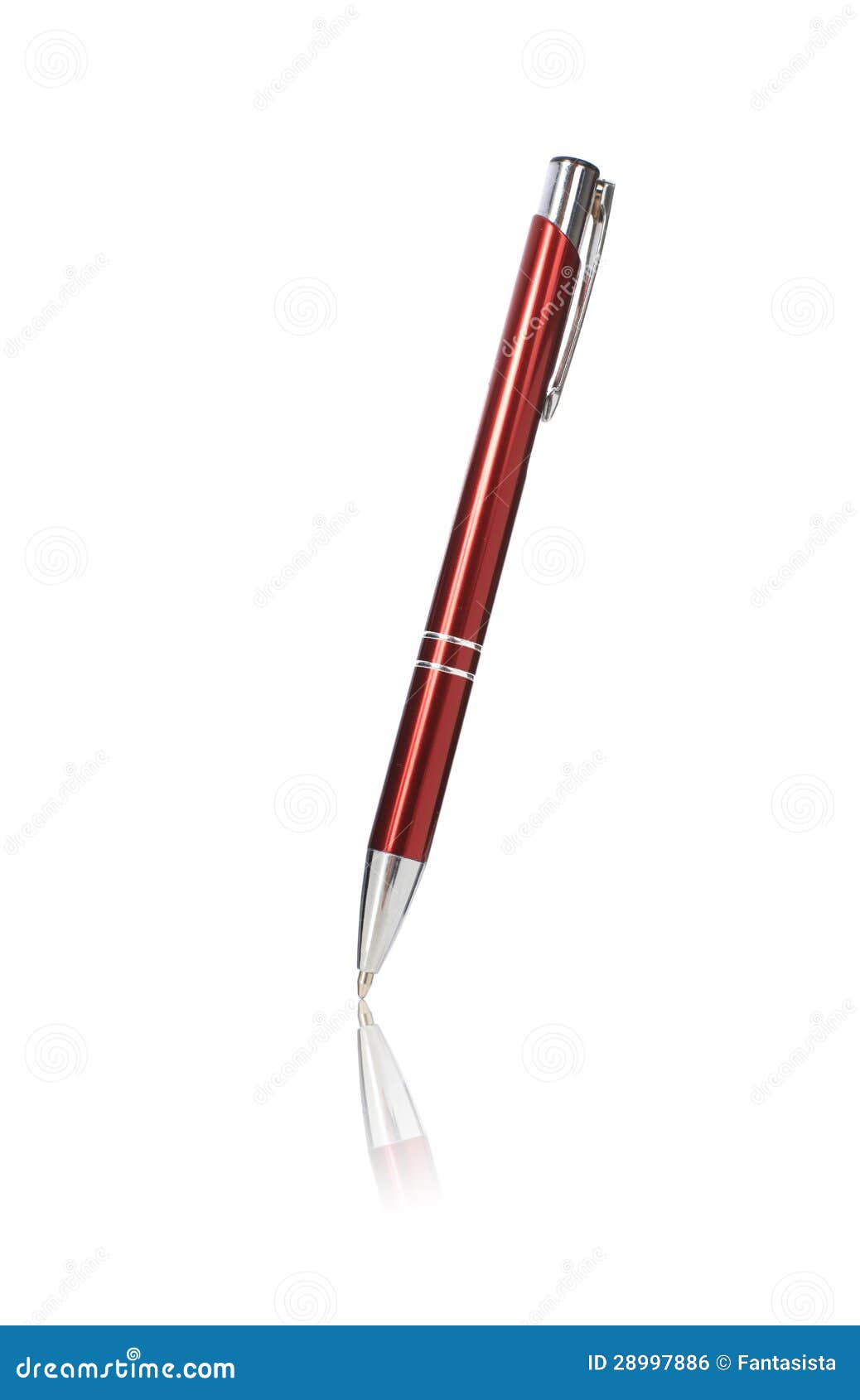 Red pen. stock photo. Image of copyspace, tool, isolated - 28997886