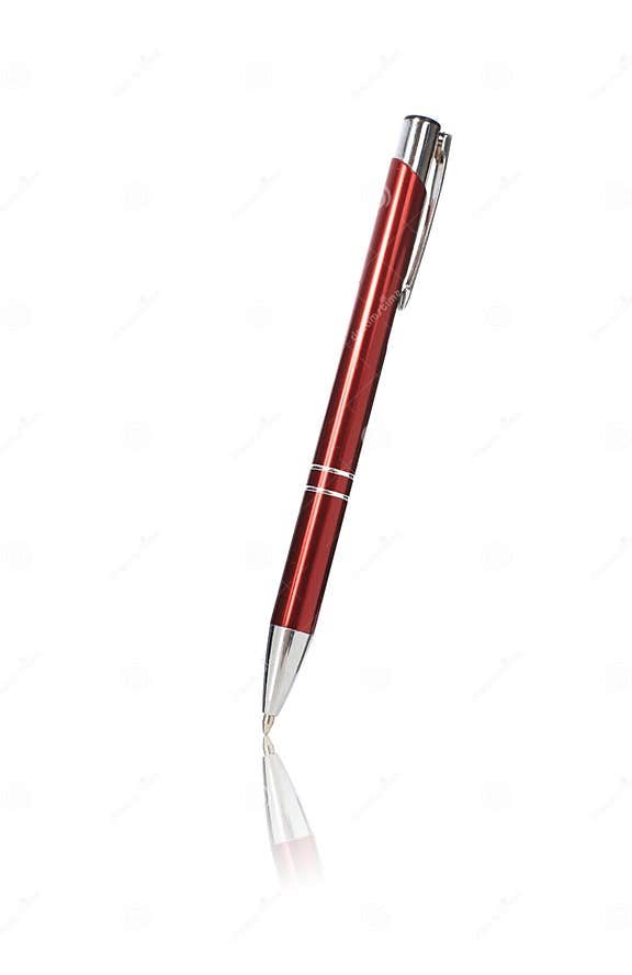 Red pen. stock photo. Image of copyspace, tool, isolated - 28997886