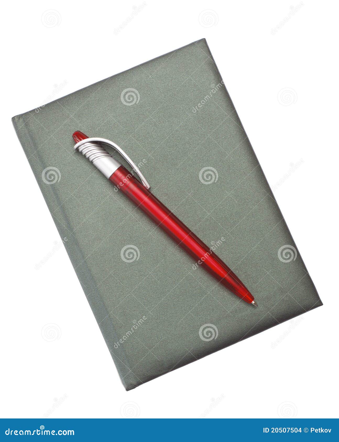 Red Pen on a dark notebook stock photo. Image of dark - 20507504