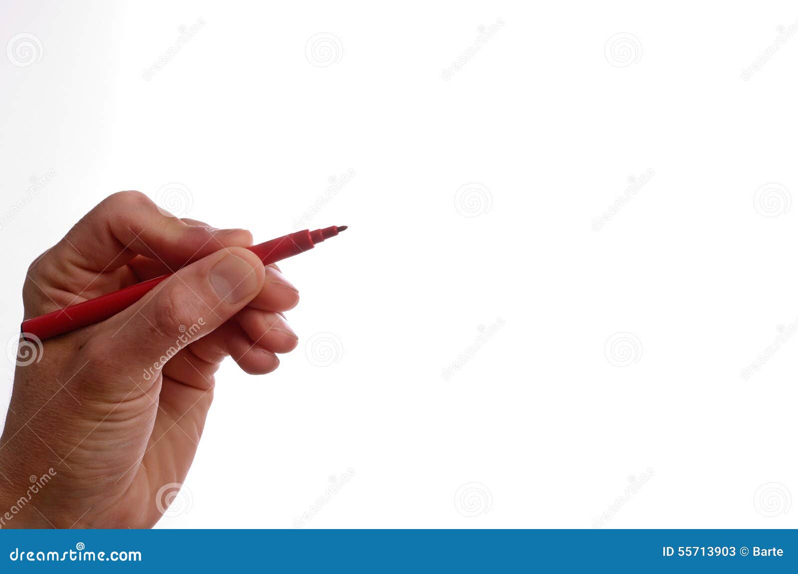 Red pen stock image. Image of object, hand, communication - 55713903
