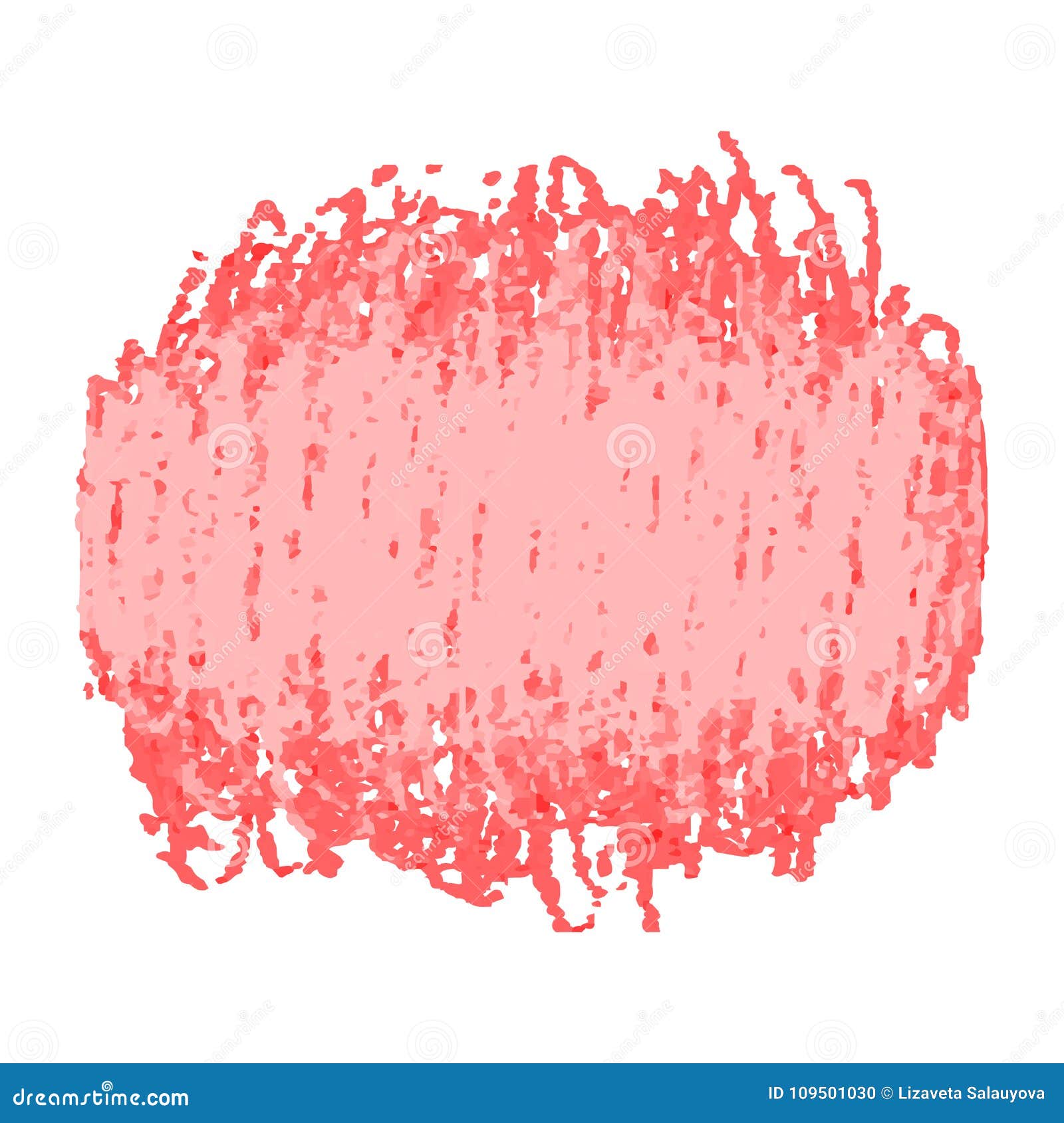 Red Pen Scribble Texture Stain Isolated on White Background Stock ...