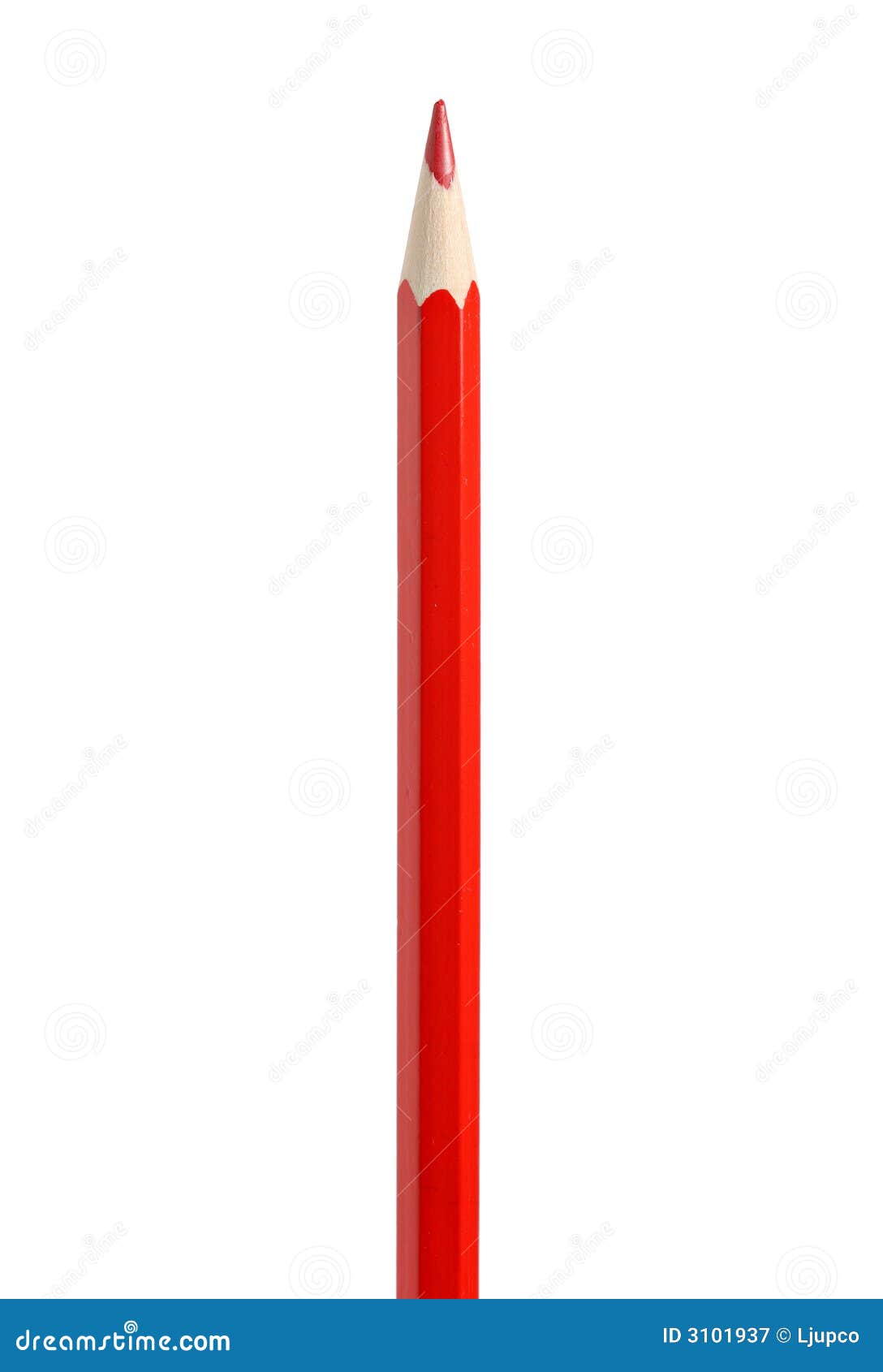Red pencil stock image. Image of sharp, stationary, paint - 3101937