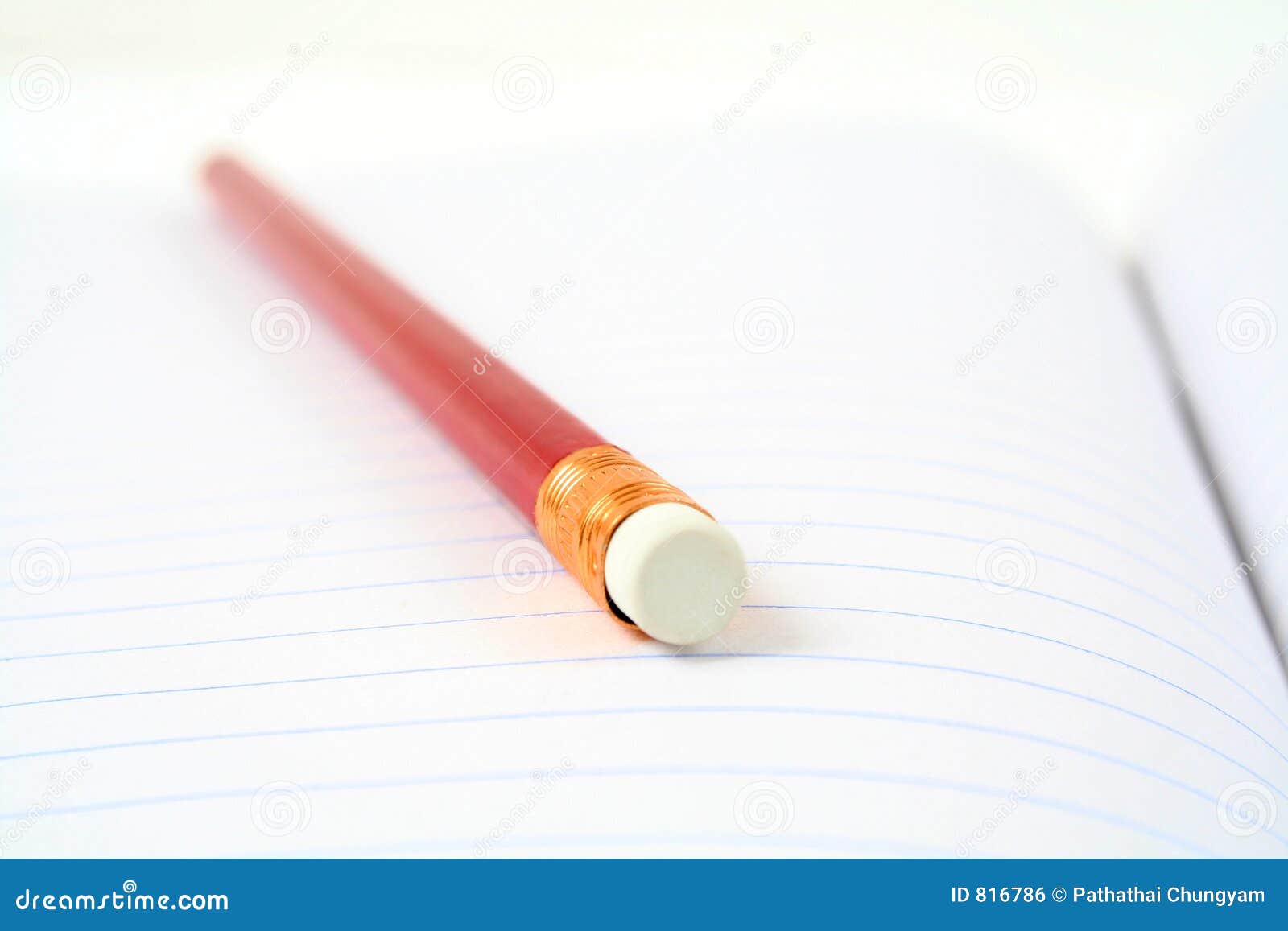 Red pencil stock photo. Image of student, sharp, library - 816786