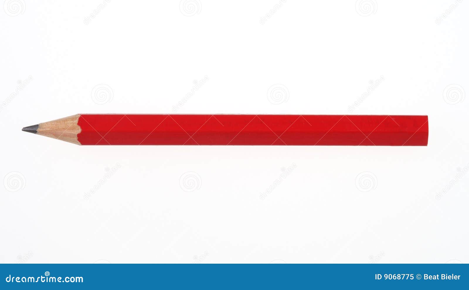 Red pencil stock image. Image of graphite, draw, horizontal - 9068775