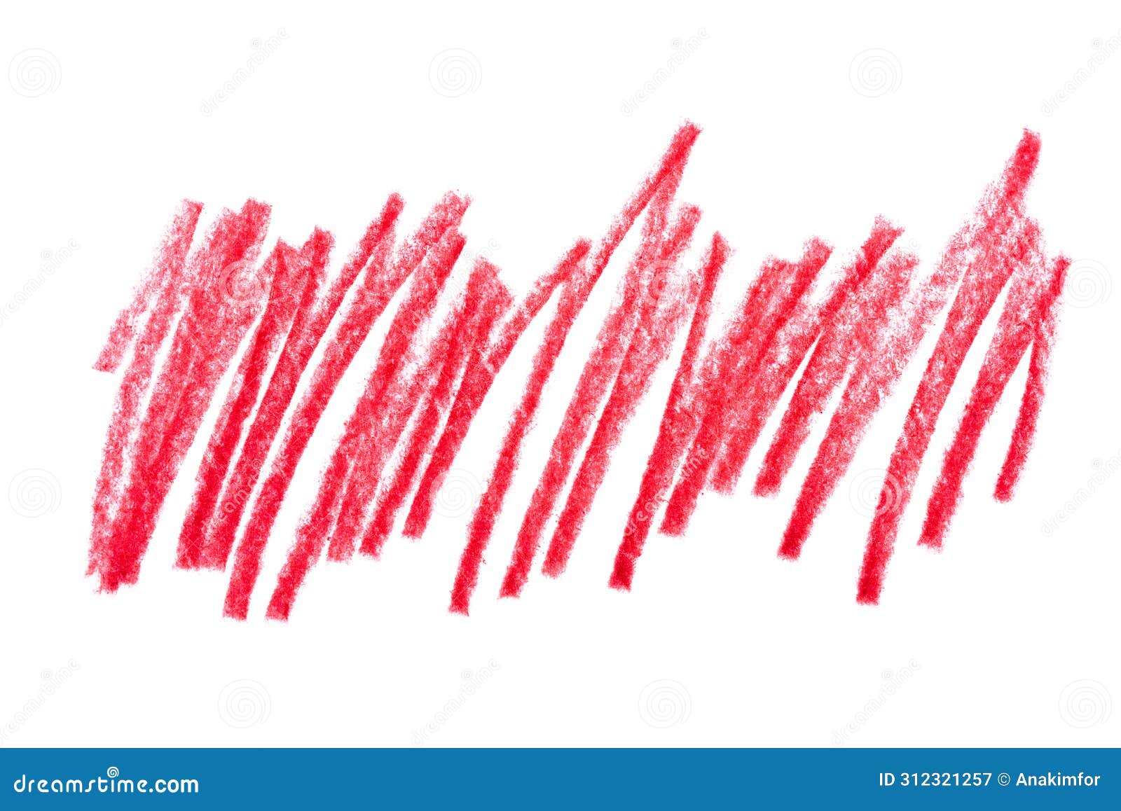 Red Pencil Hatching on a White Background. Stock Image - Image of ...