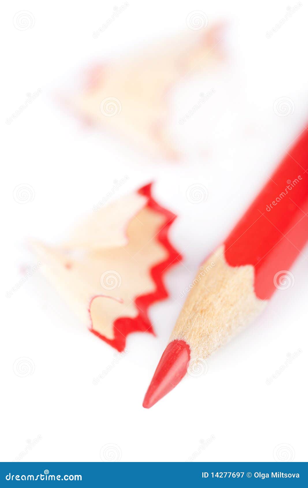 Red pencil isolated stock image. Image of abstract, draw - 14277697