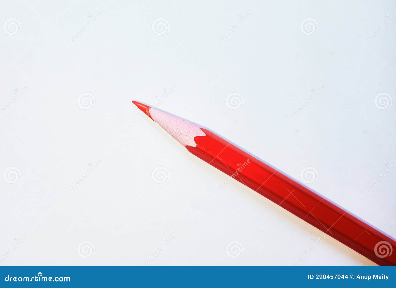 Red pencil colour stock photo. Image of background, colour - 290457944
