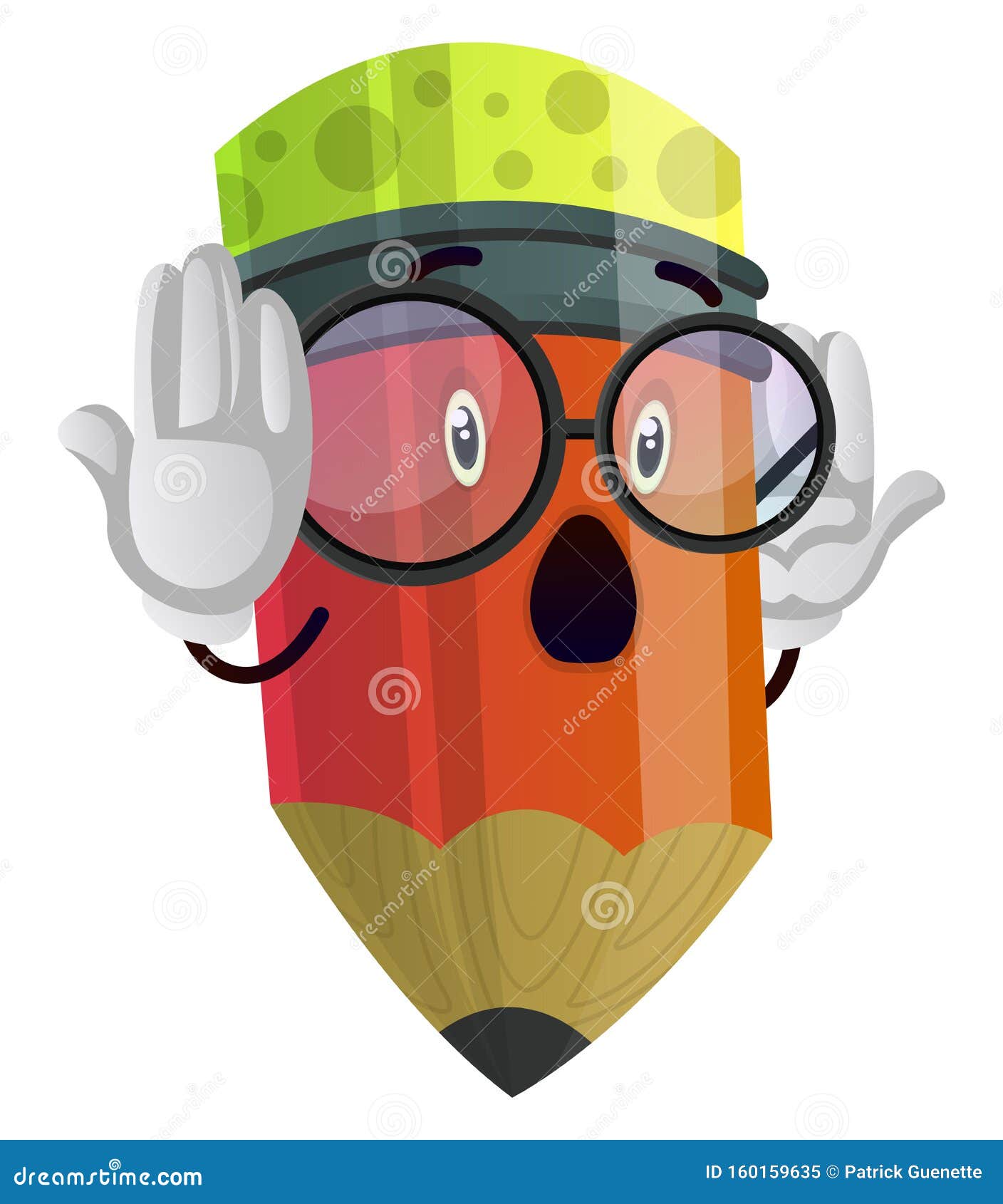 Scared Man Looks Around In Apprehension, Flat Cartoon Vector ...