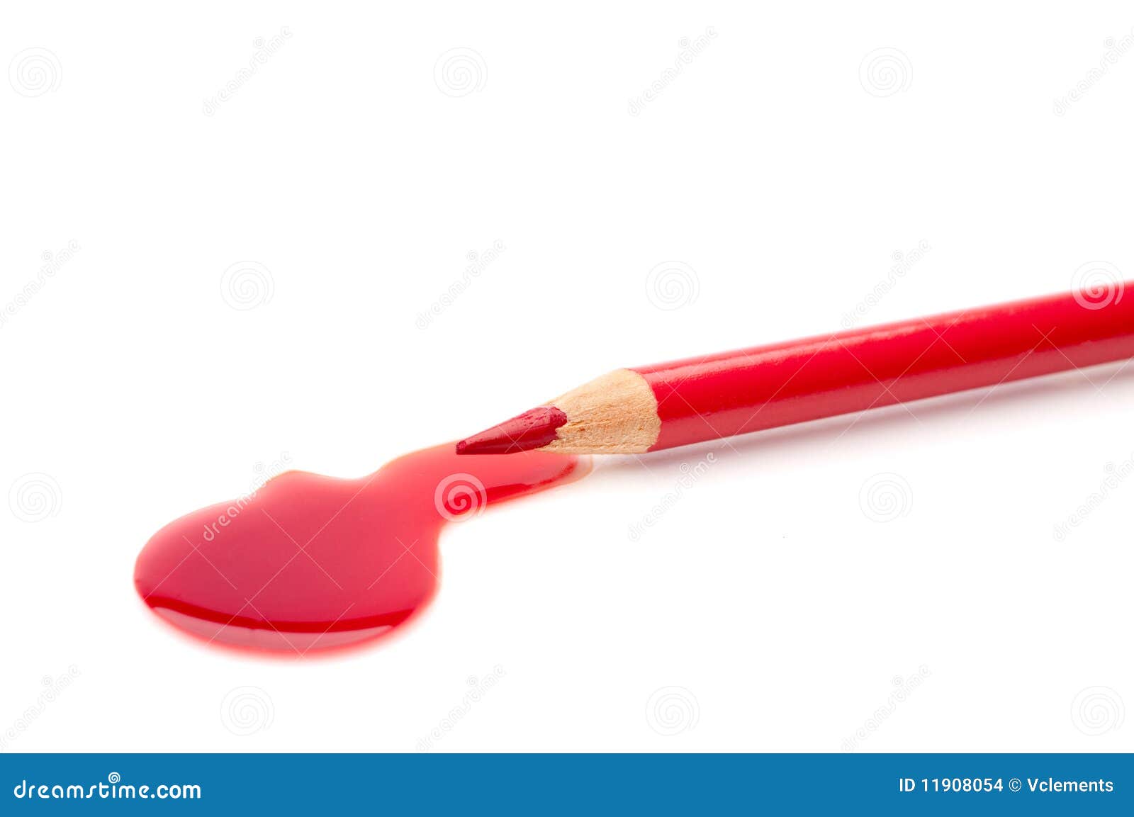 Red Pencil and Matching Blood Stock Photo - Image of lead, pencil: 11908054