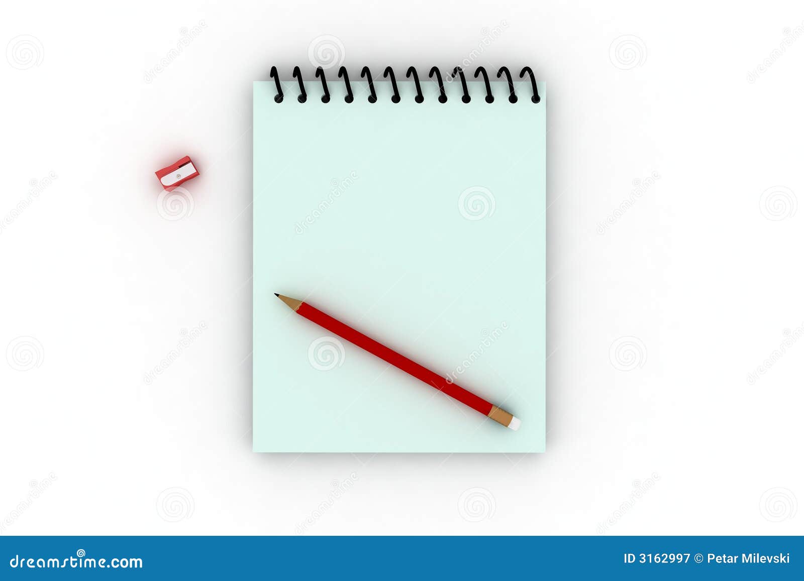Pencil Notepad Icon In Comic Style. Document Write Vector Cartoon ...