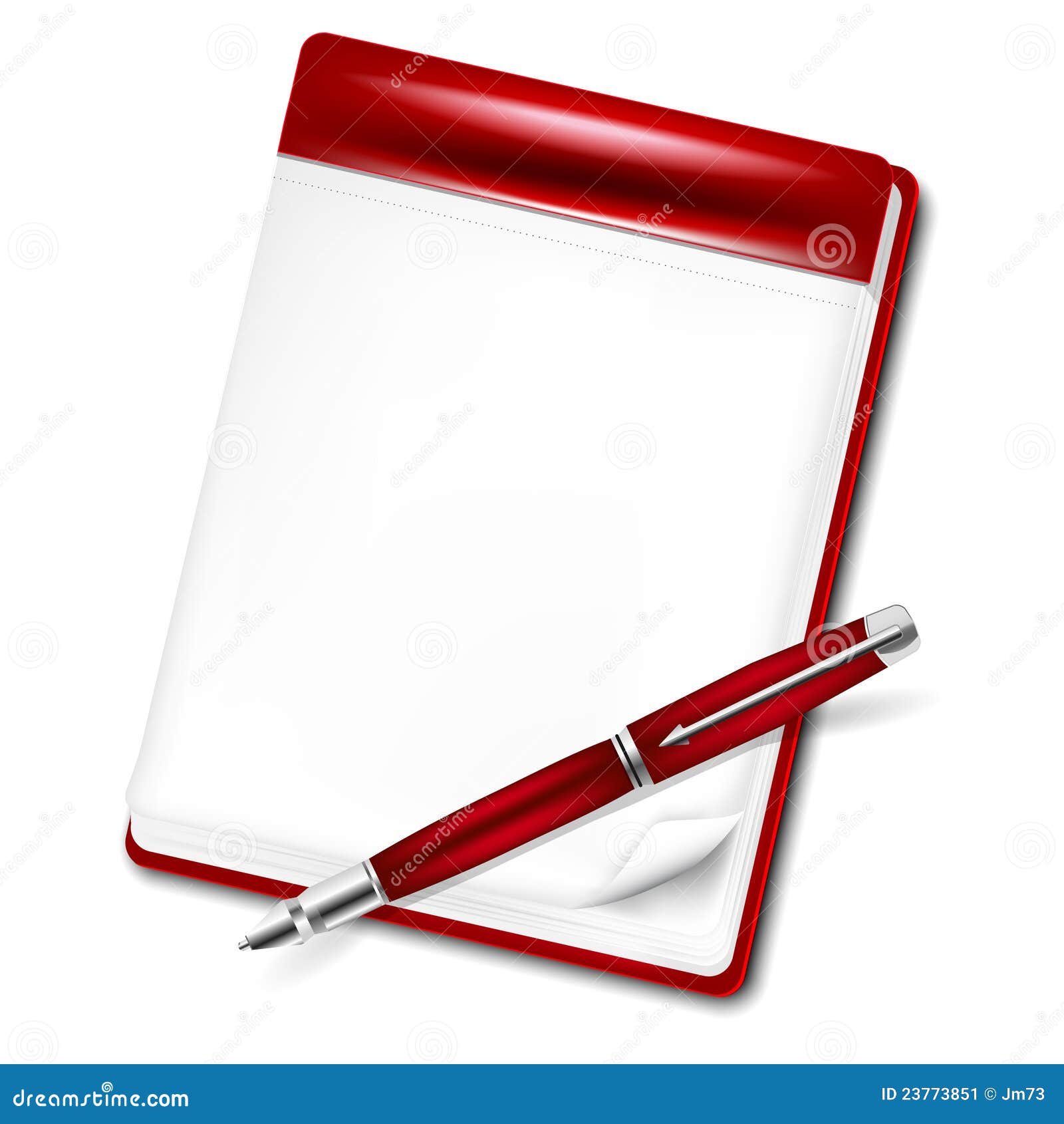 Red Pencil and Paper Notebook Stock Vector - Illustration of page, sign ...