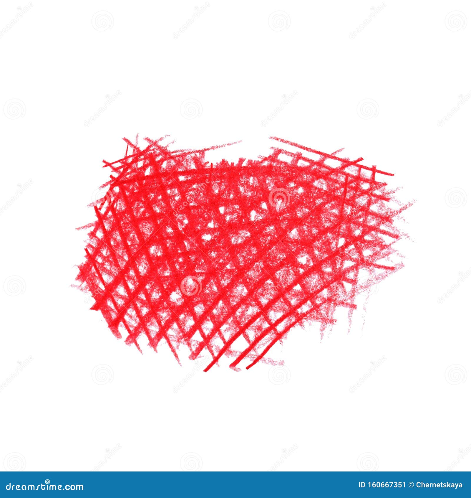 Red Pencil Scribble on White Background Stock Image - Image of painting ...